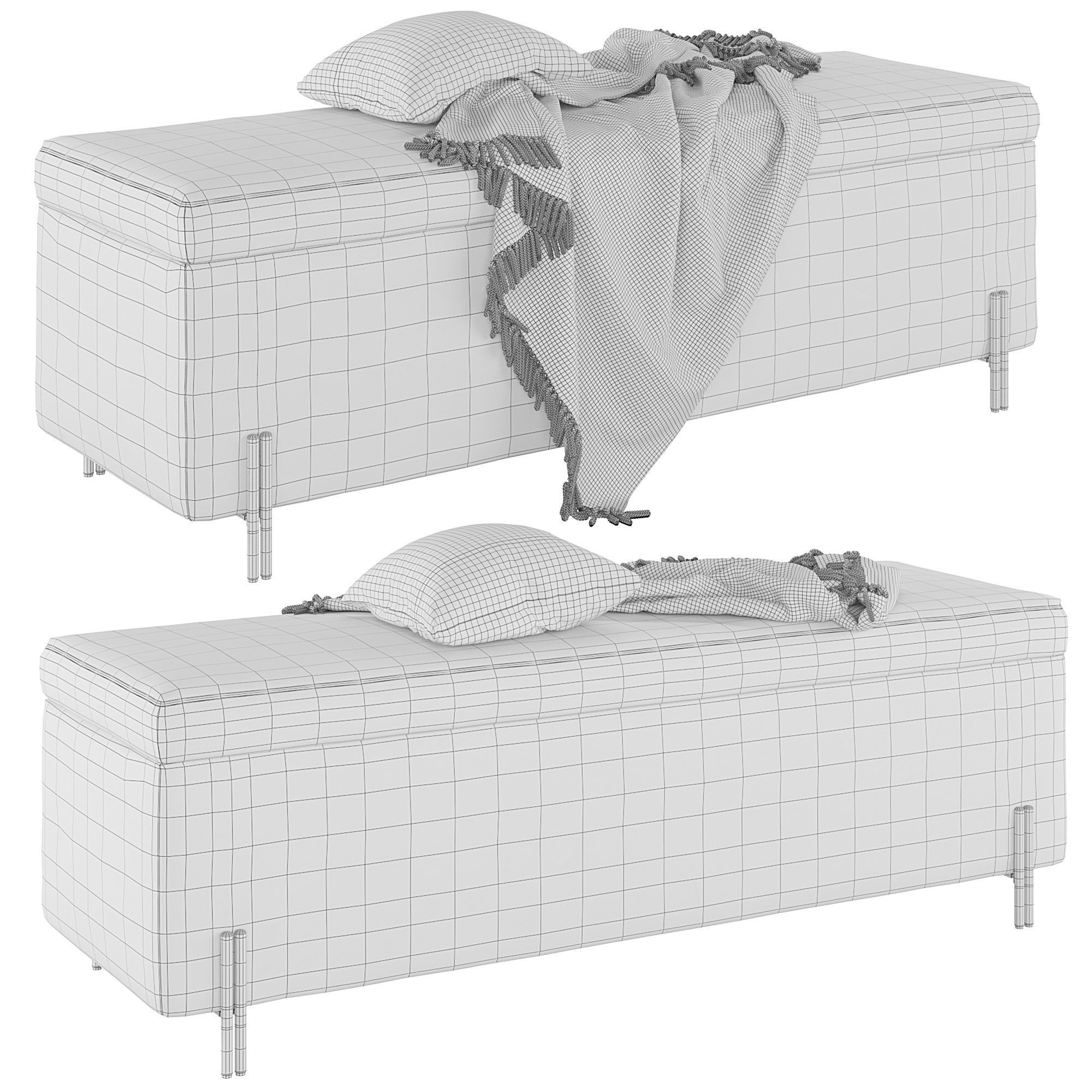 Mod Storage Bench 3D model | CGTrader