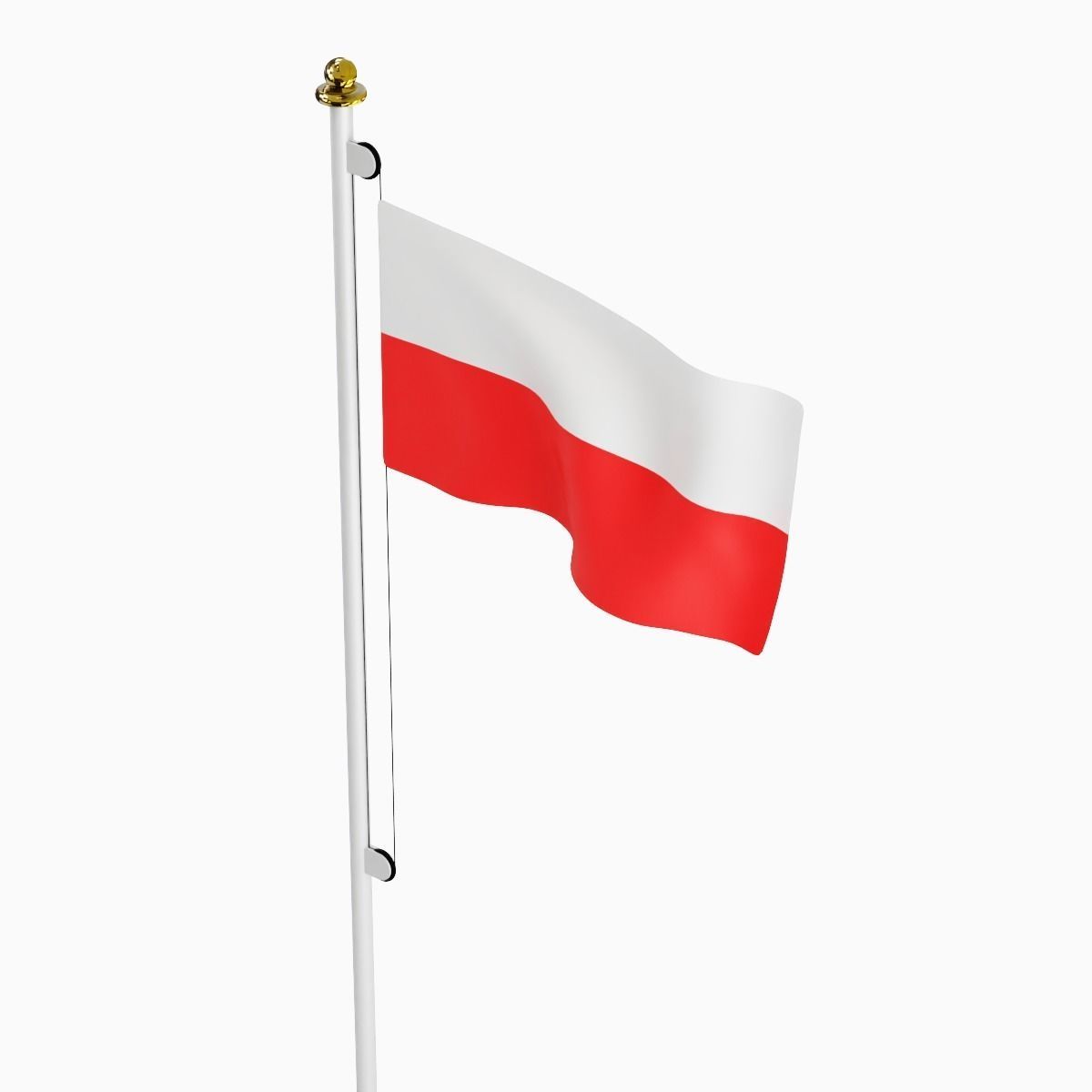 3D model Flag of the Poland VR / AR / low-poly | CGTrader