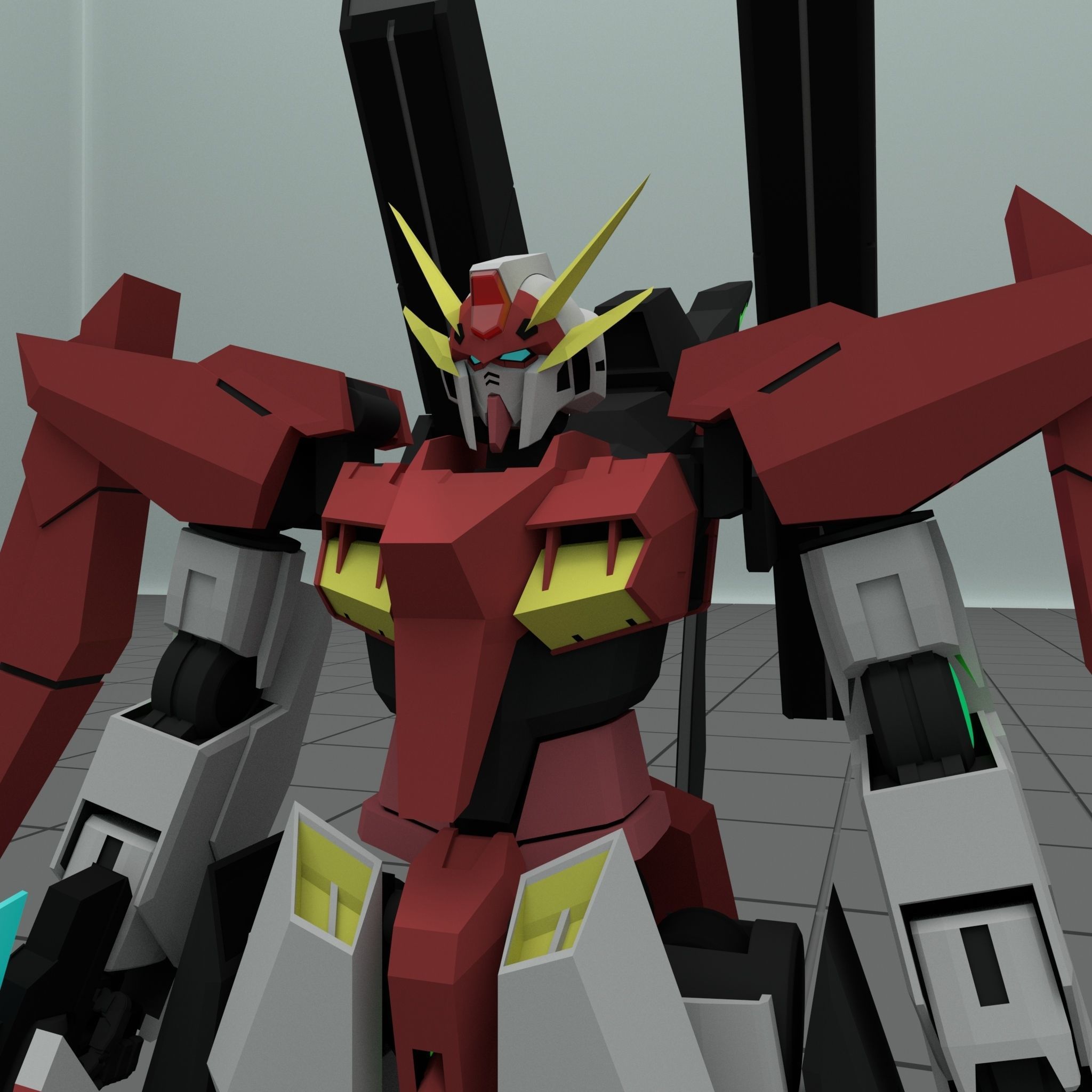 GN-007AL Arios Gundam Ascalon 3D model | CGTrader