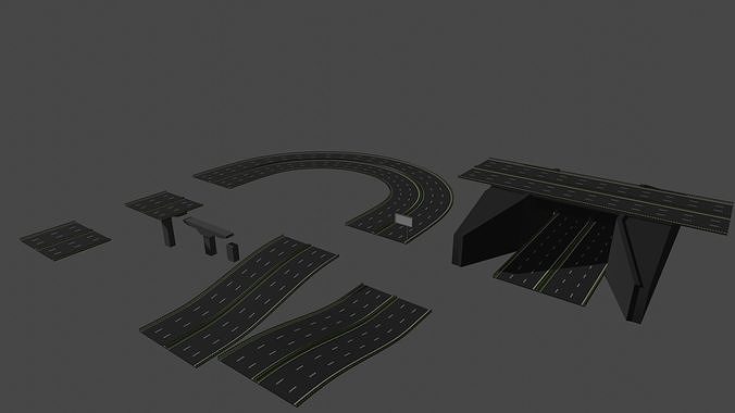 3D model Low Poly Highway tall pole VR / AR / low-poly | CGTrader