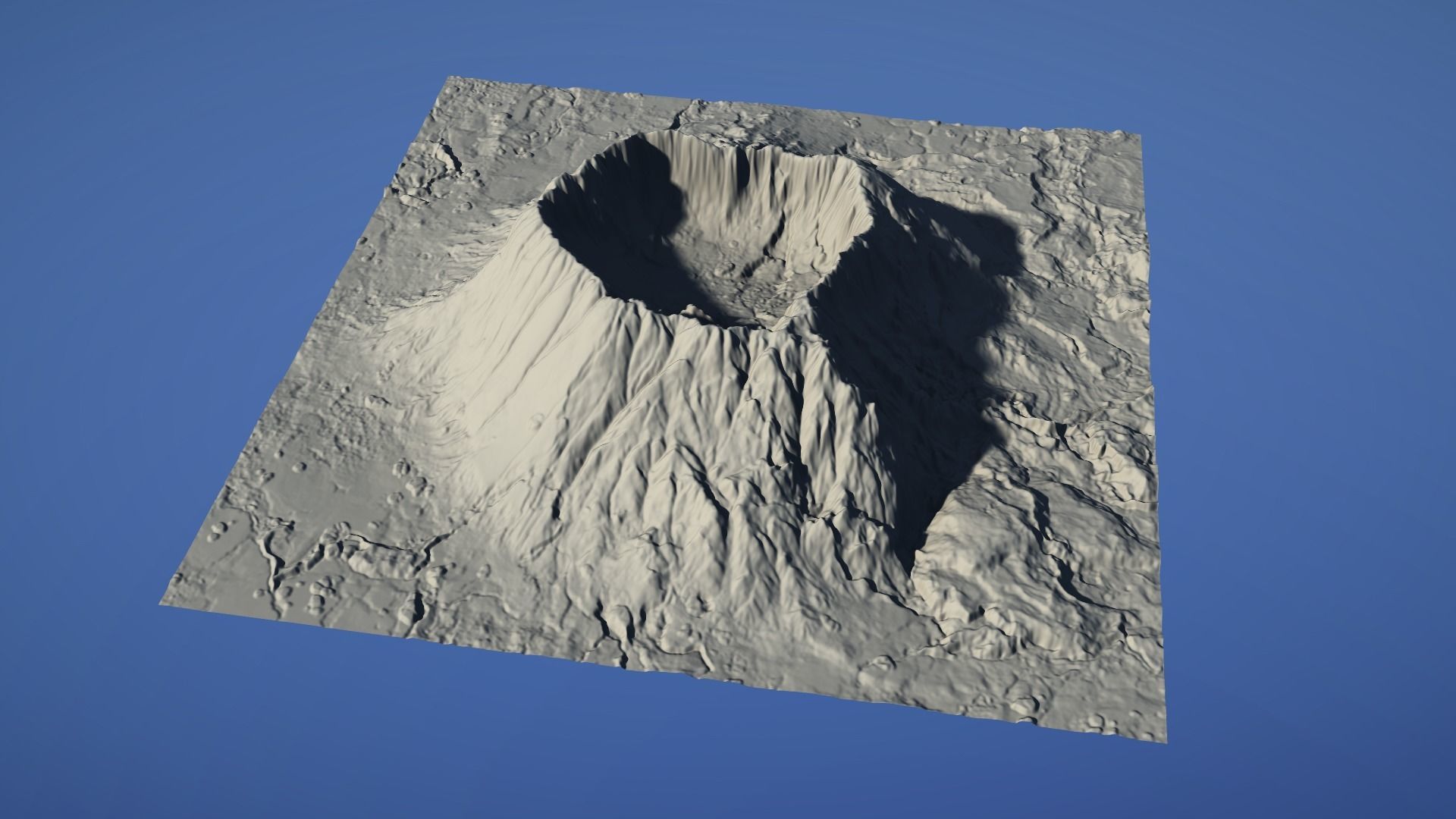 Landscape Environment Volcano Snow Sample free VR / AR / low-poly 3D ...