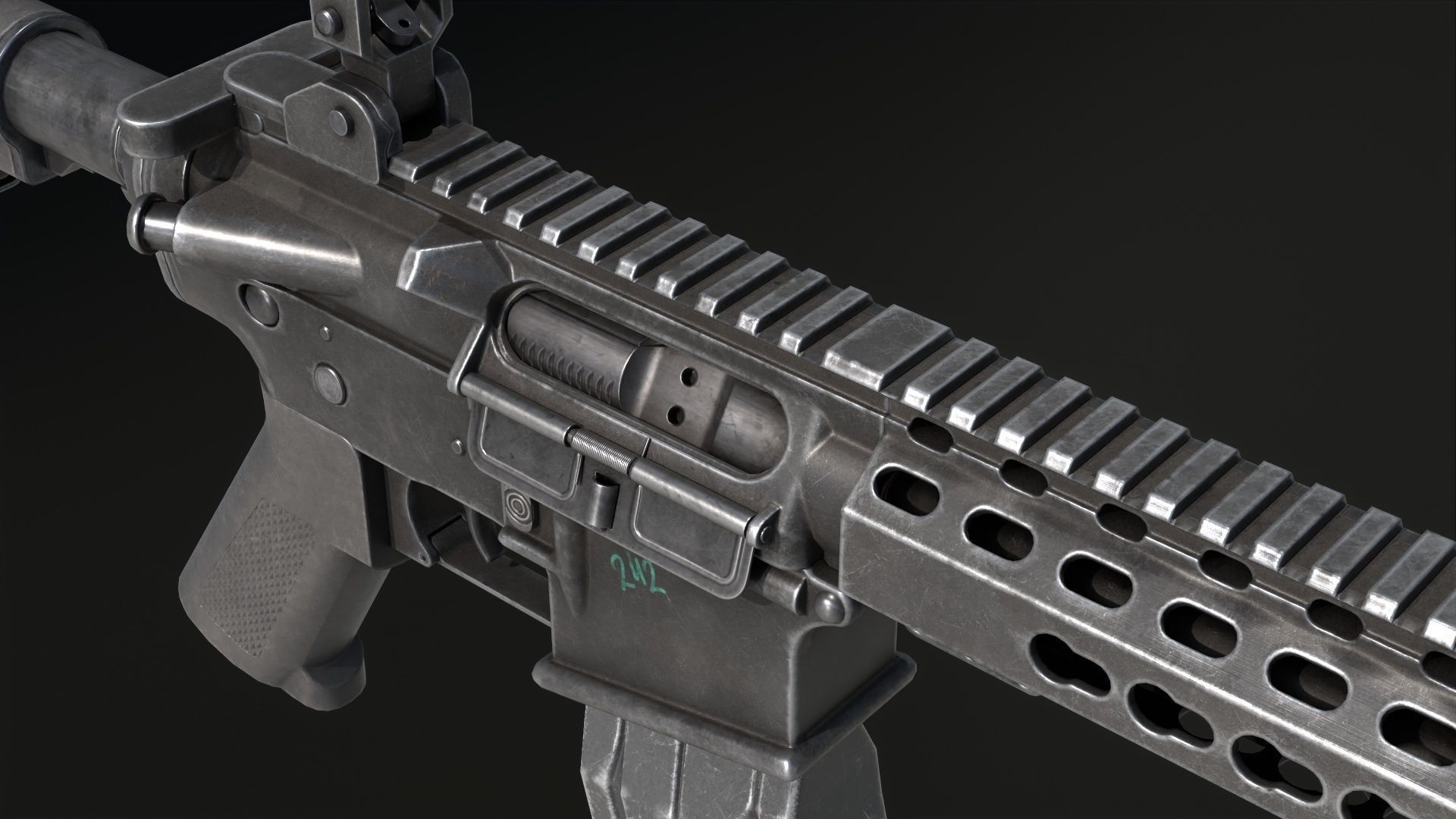 3D model AR-15 ar - rifle VR / AR / low-poly | CGTrader