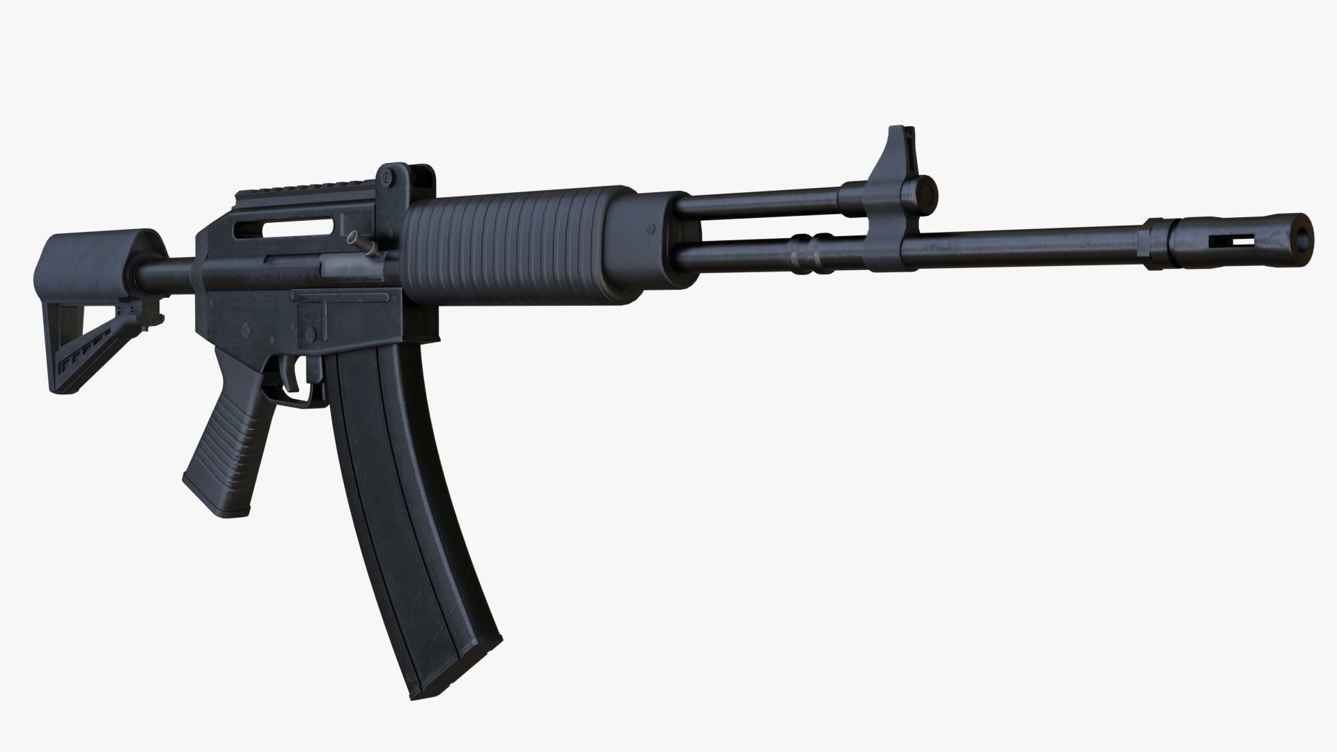 3D model CAR-762 Custom Assault Rifle VR / AR / low-poly | CGTrader