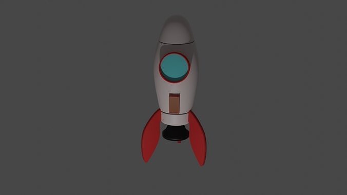 3D model Cartoon Type Rocket VR / AR / low-poly | CGTrader
