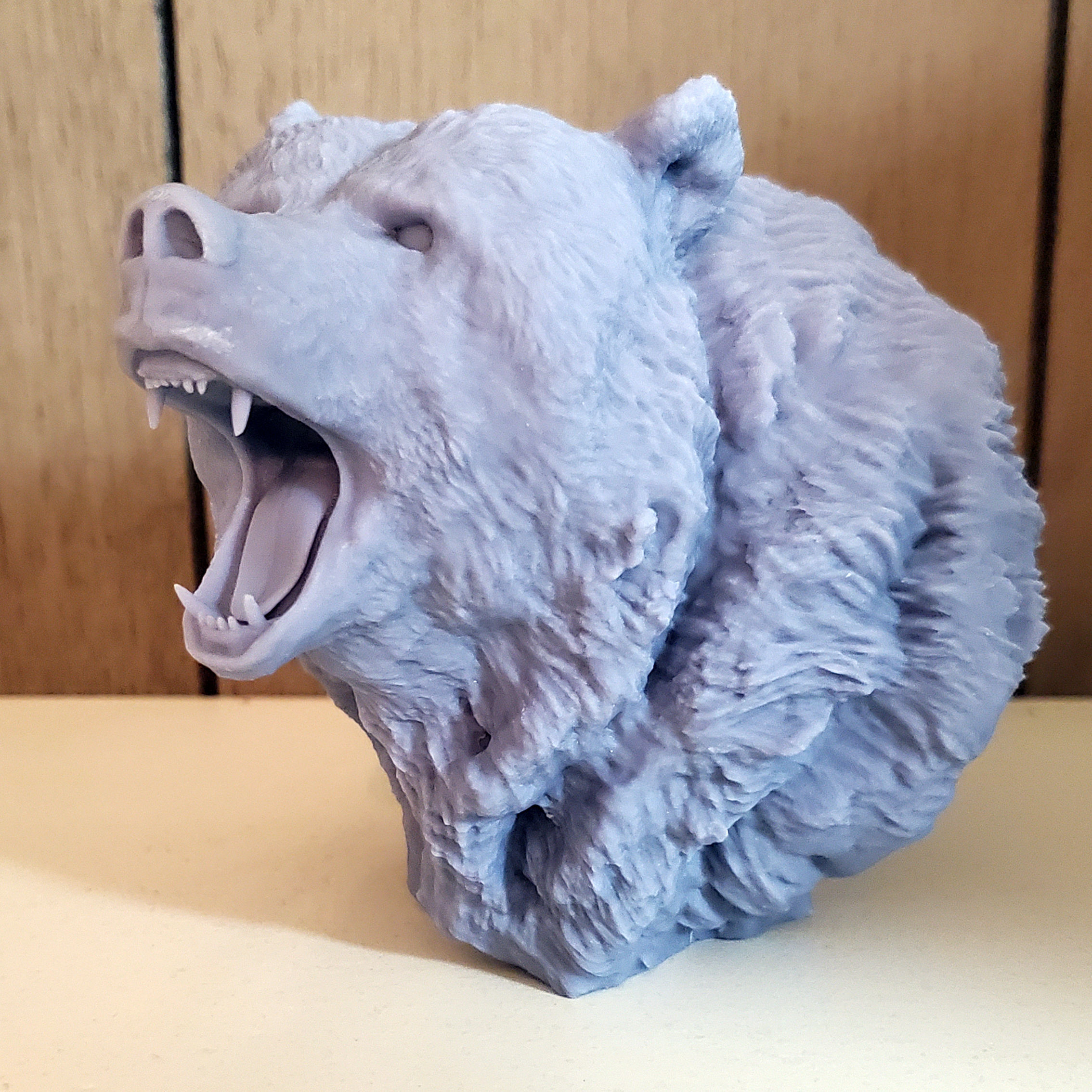 Grizzly Bear Head 3D model 3D printable | CGTrader