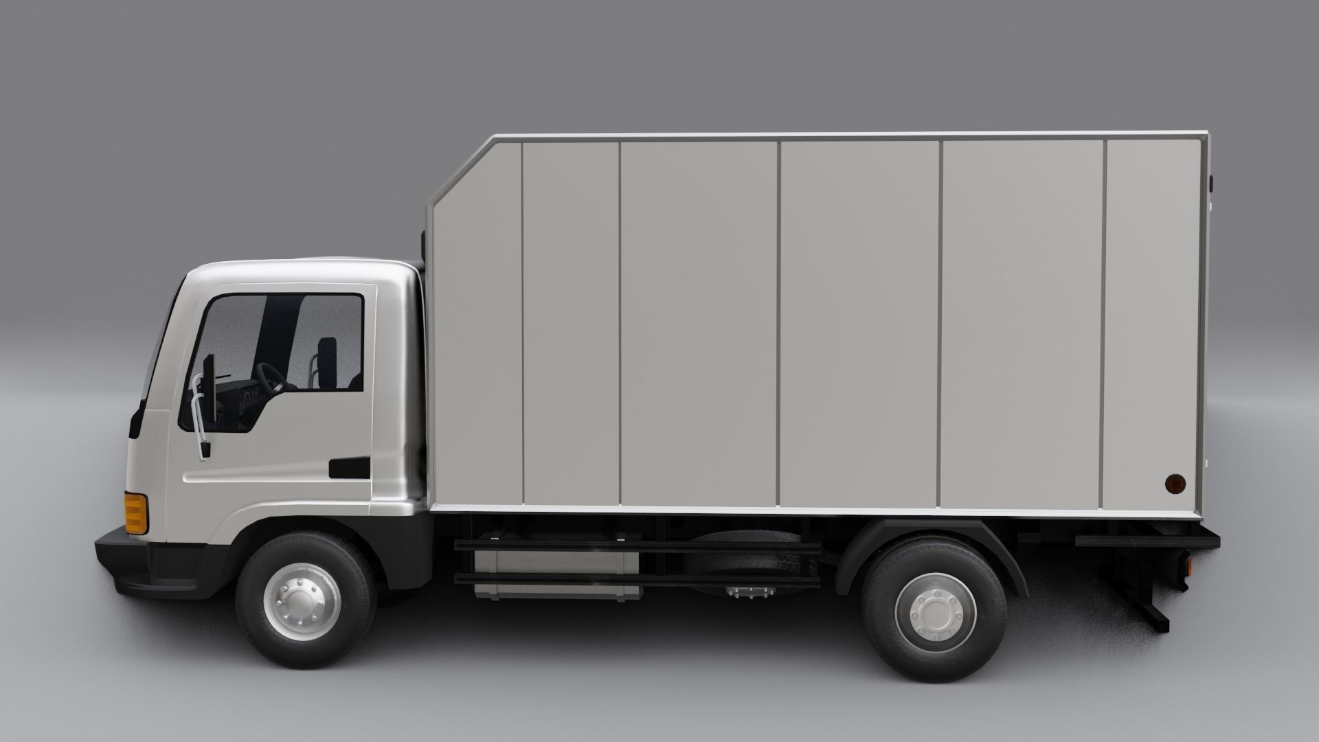 3D model Low poly box truck model VR / AR / low-poly | CGTrader
