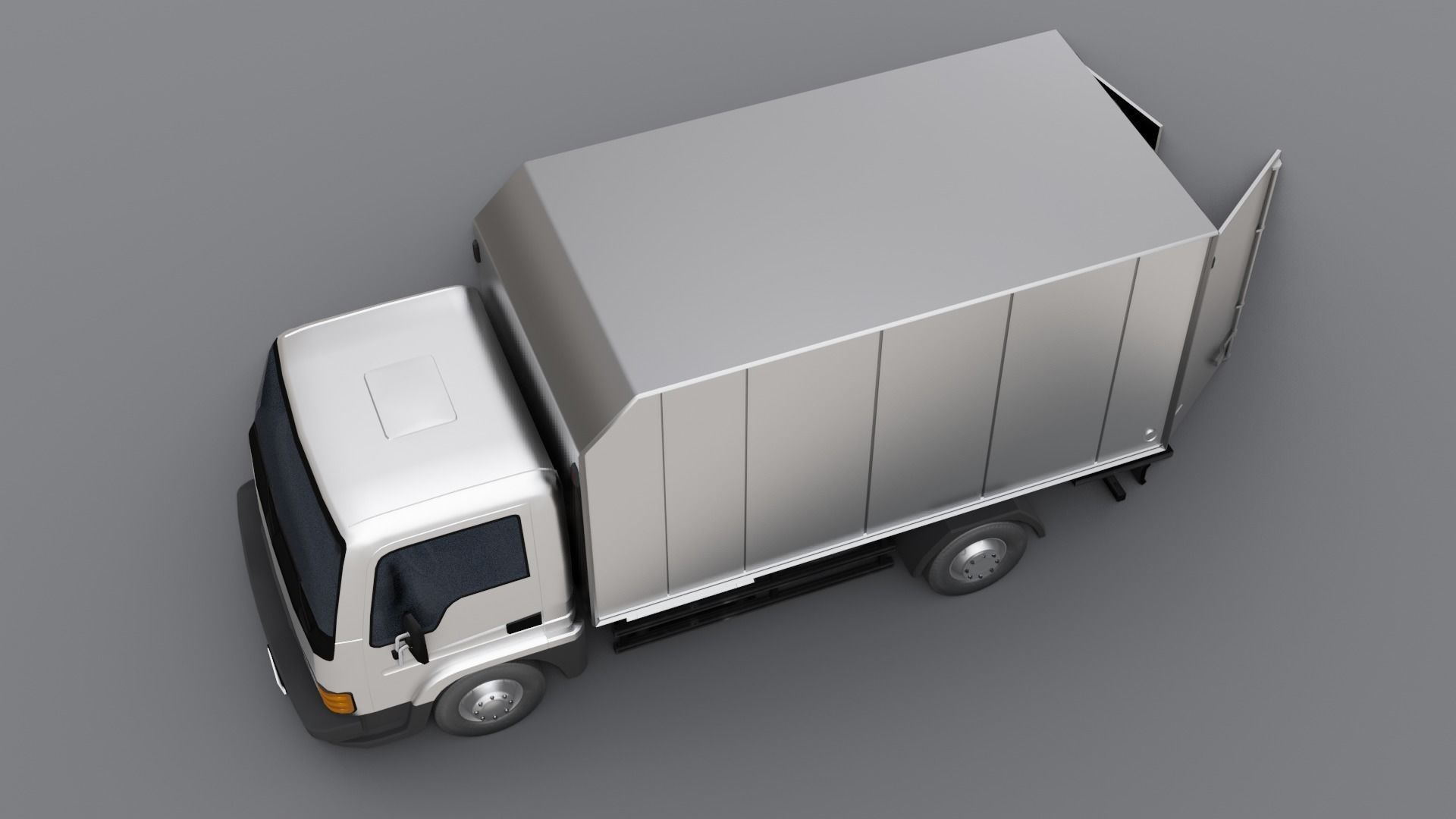 3D model Low poly box truck model VR / AR / low-poly | CGTrader
