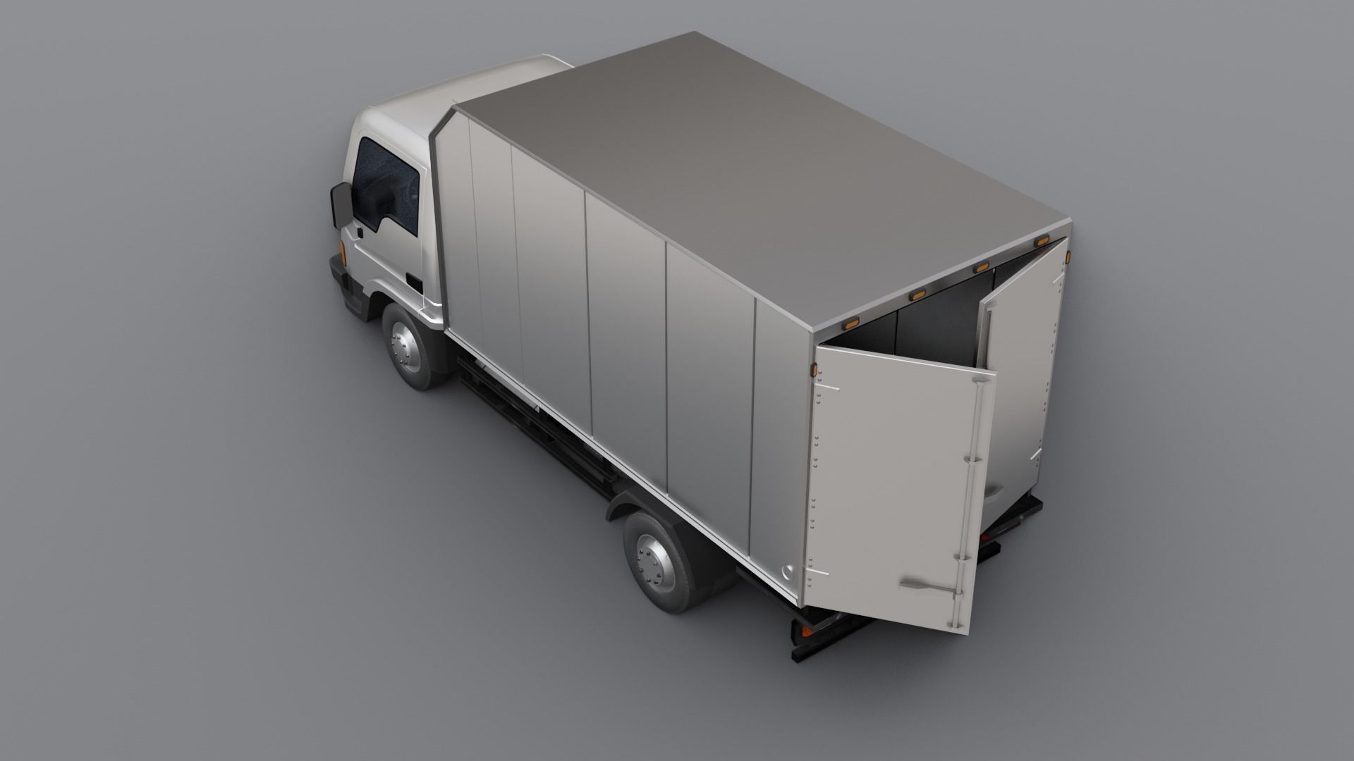 3D model Low poly box truck model VR / AR / low-poly | CGTrader