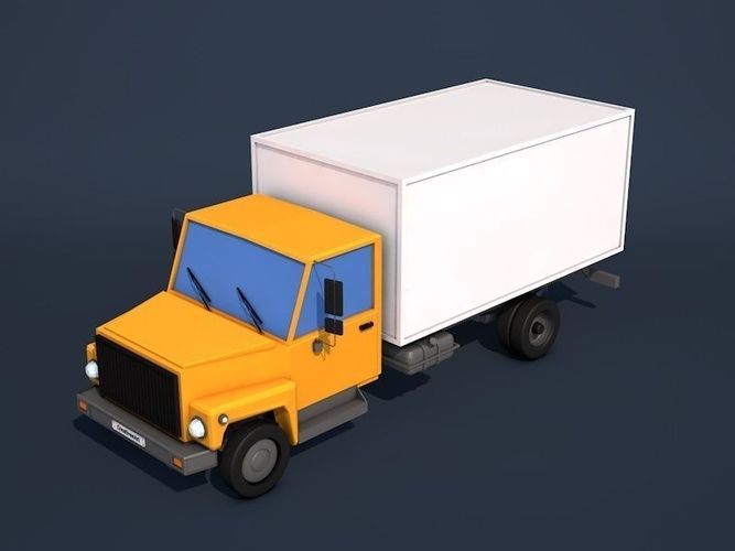 Low Poly Truck 3D model | CGTrader