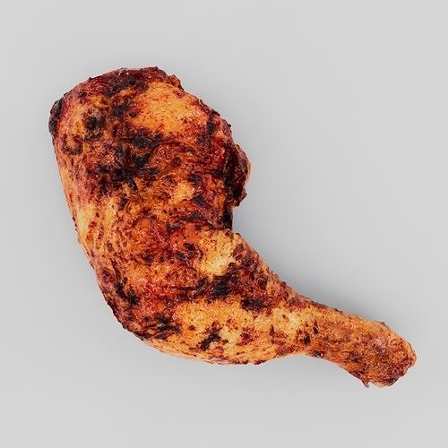 3D model Fried chicken leg - photoscan VR / AR / low-poly | CGTrader