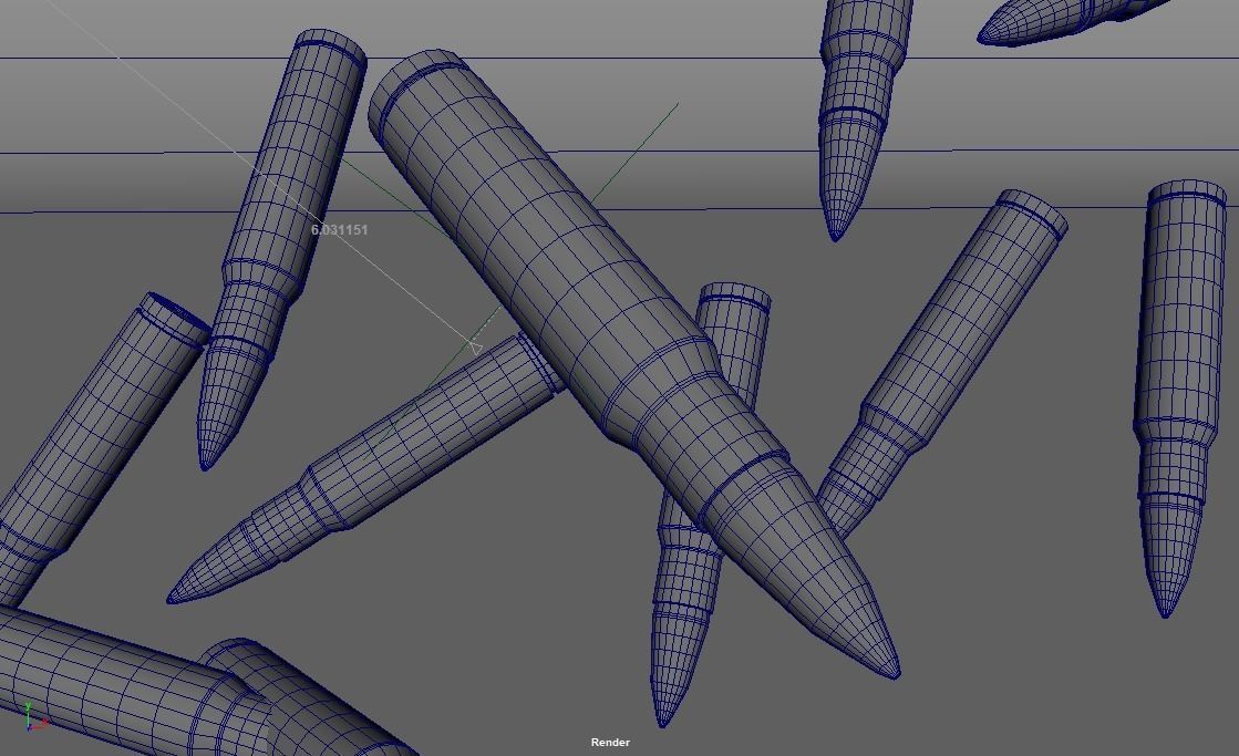 Copper bullet 3D model | CGTrader