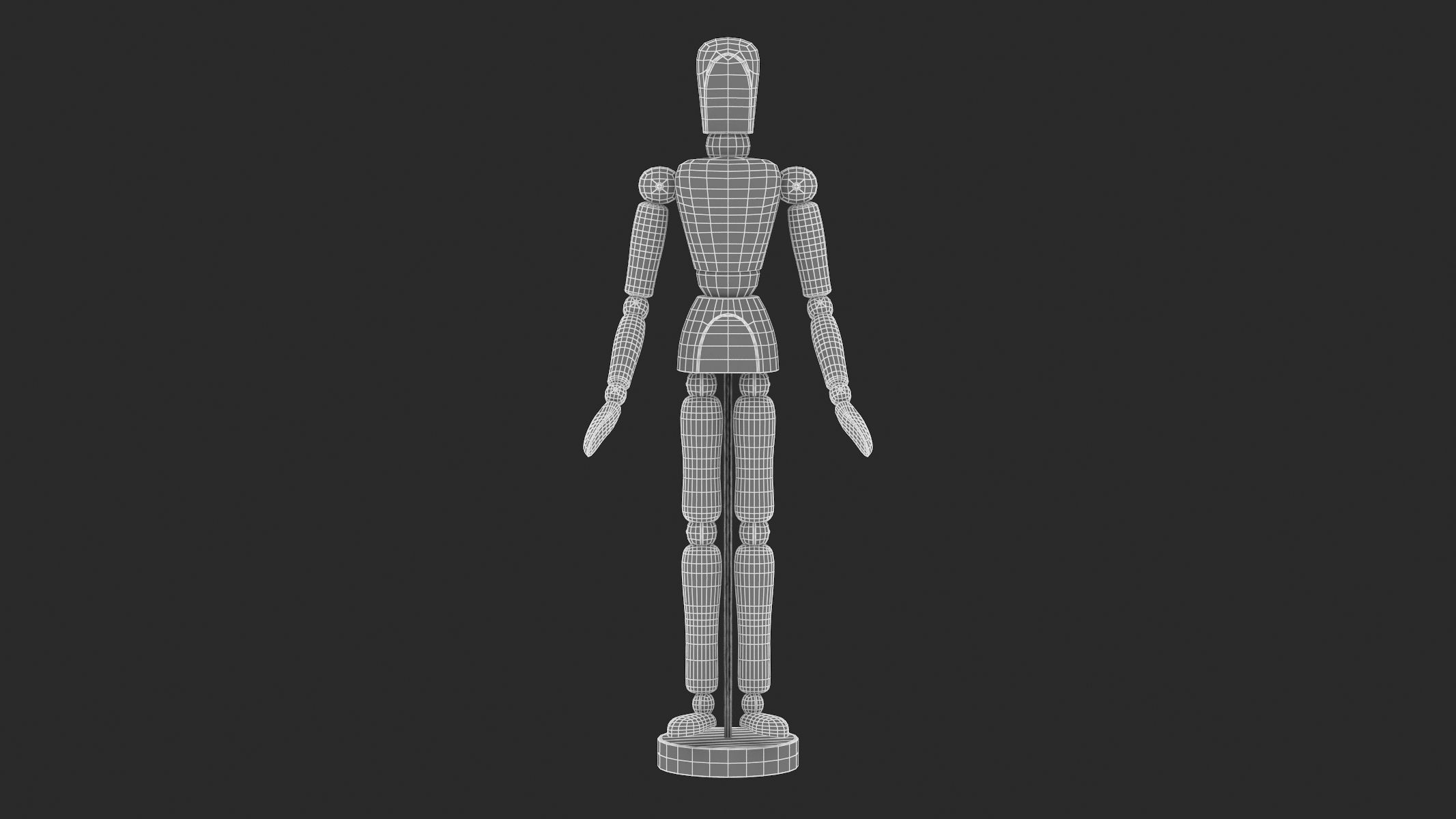 Wooden Manikin 3D model | CGTrader
