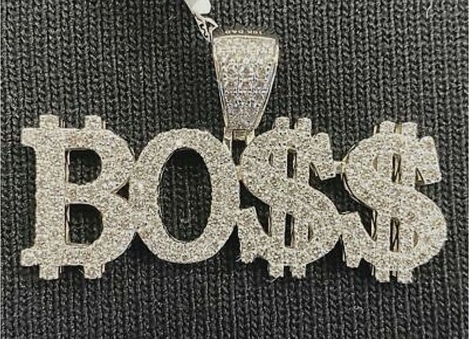 Boss pendant charm dollar sign 3D print model 3D model 3D printable ...