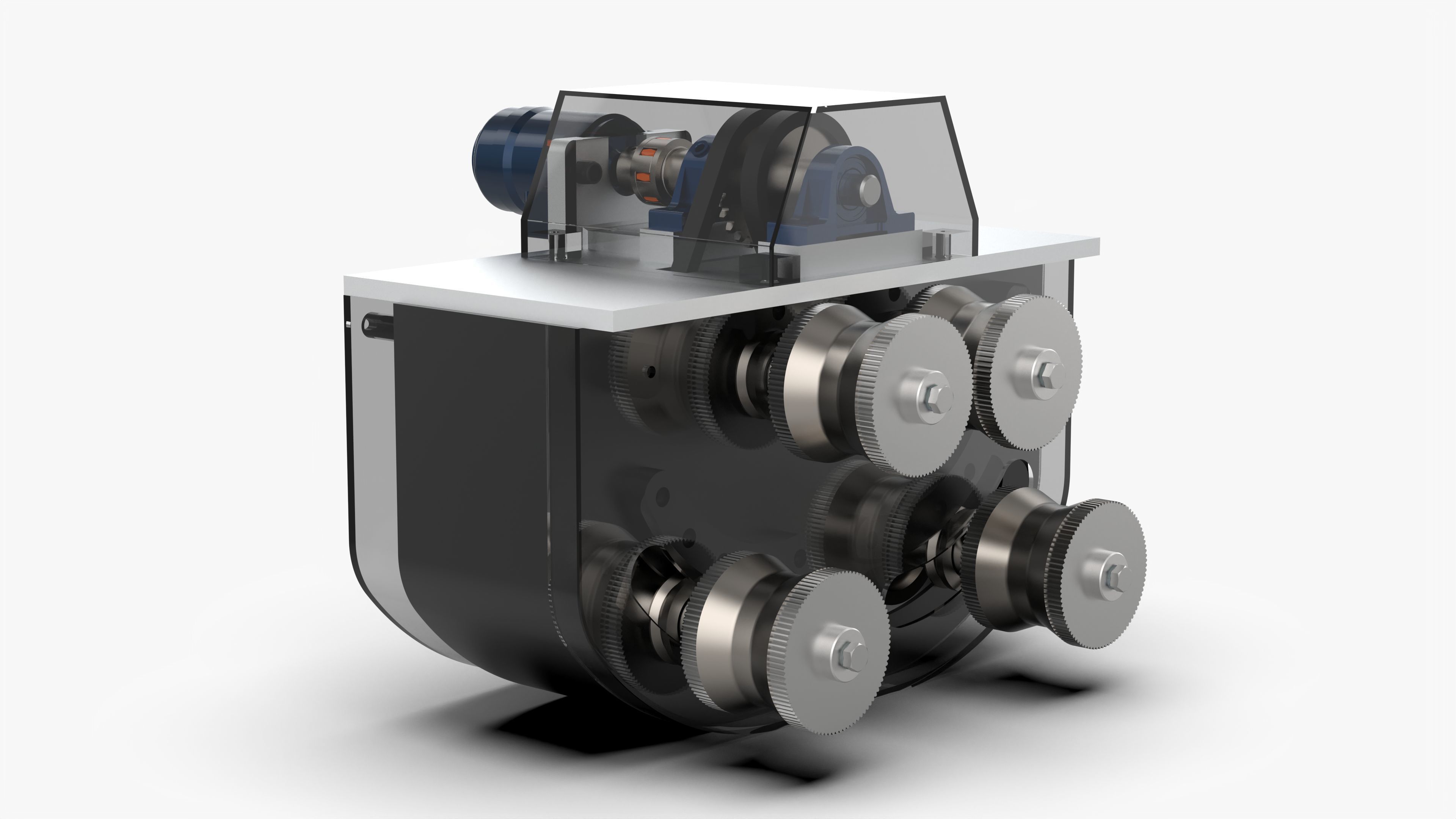 Hydraulic Winding Mechanism 3D model | CGTrader