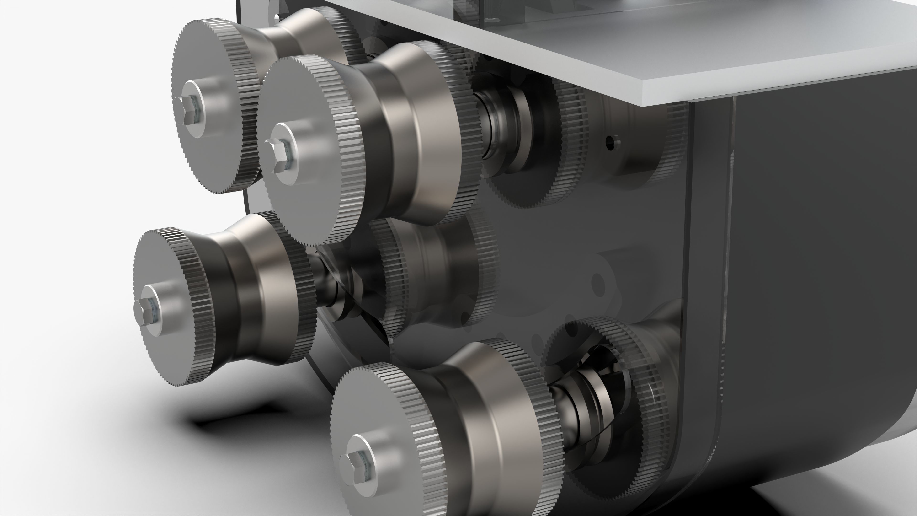 Hydraulic Winding Mechanism 3D model | CGTrader