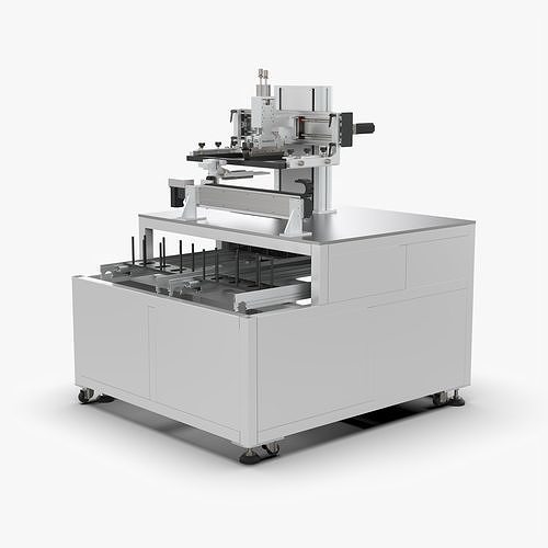 Automatic Screen Printing Equipment 3D model | CGTrader