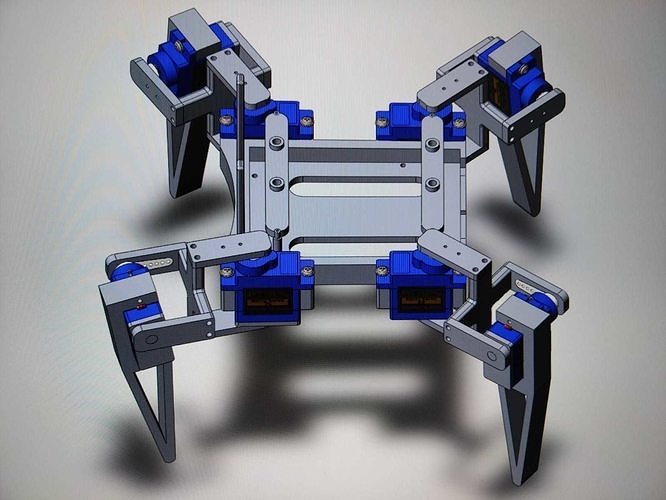 A spider robot with four legs 3D model 3D printable | CGTrader