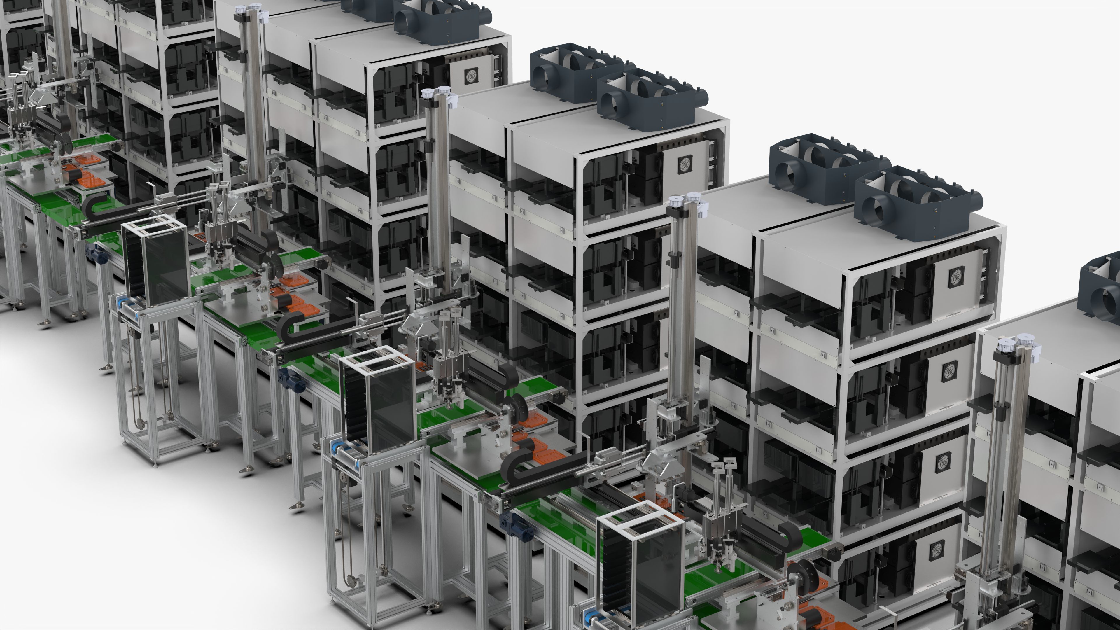 Aging Labeling Test Line Body SMT 3D model | CGTrader