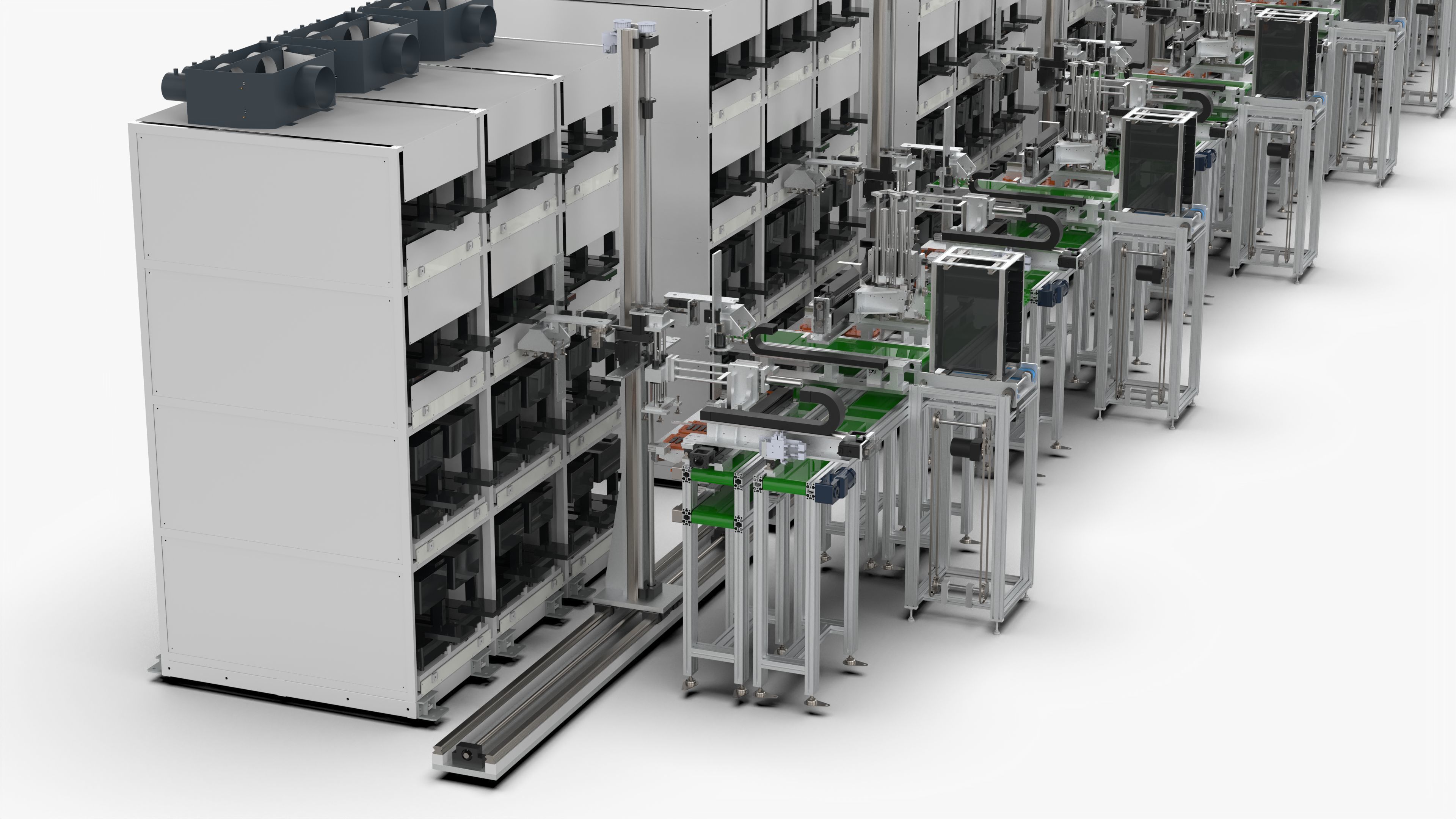 Aging Labeling Test Line Body SMT 3D model | CGTrader