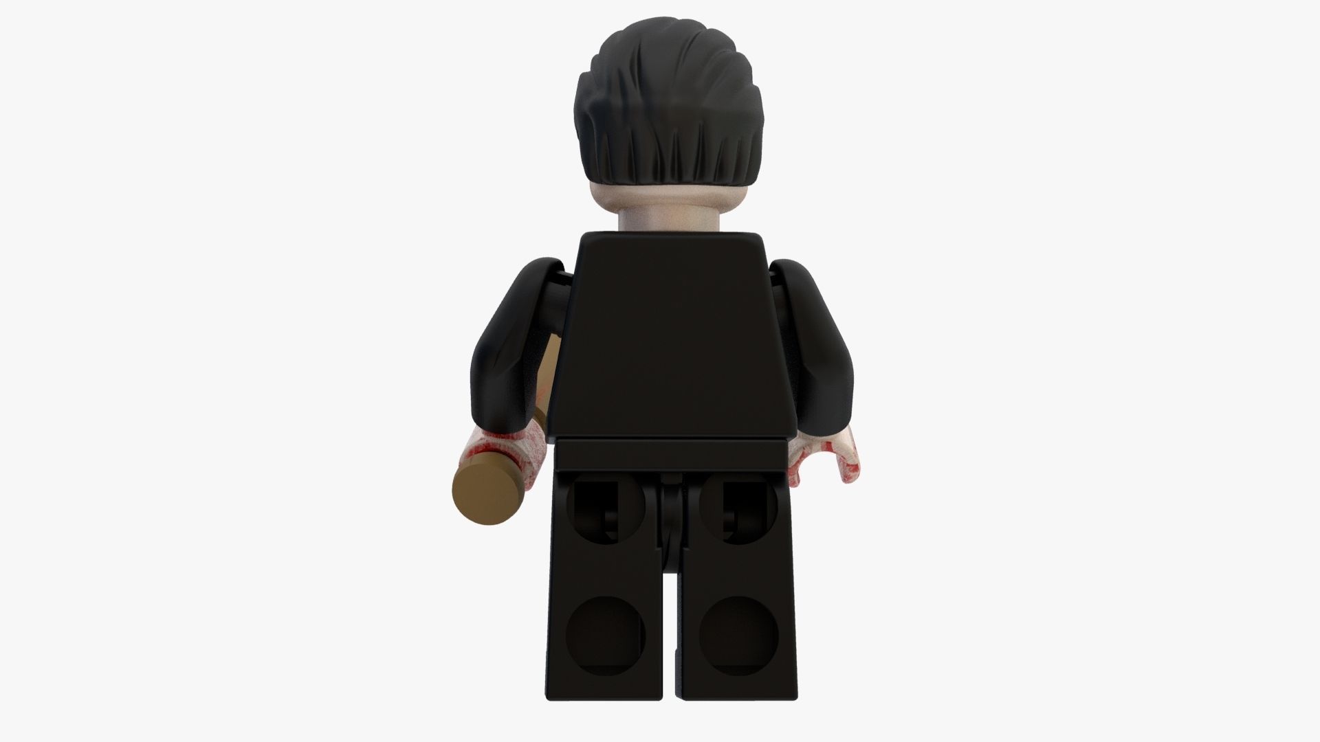 3D model Rick Negen Daryl Carl Lego Minifigure Rigged in Maya VR / AR ...