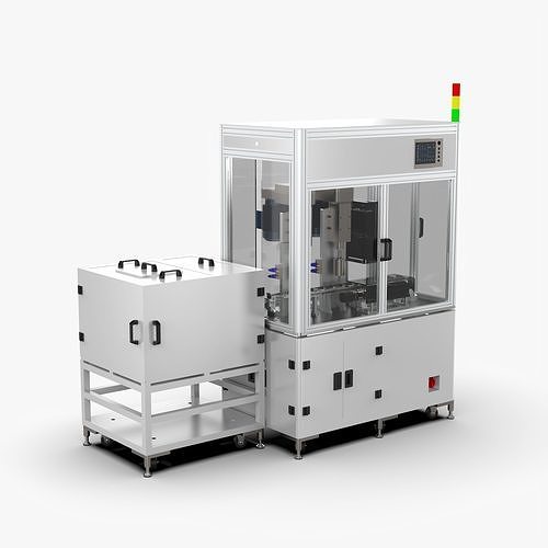 Fully Automatic Drilling and Tapping Machine 3D model | CGTrader