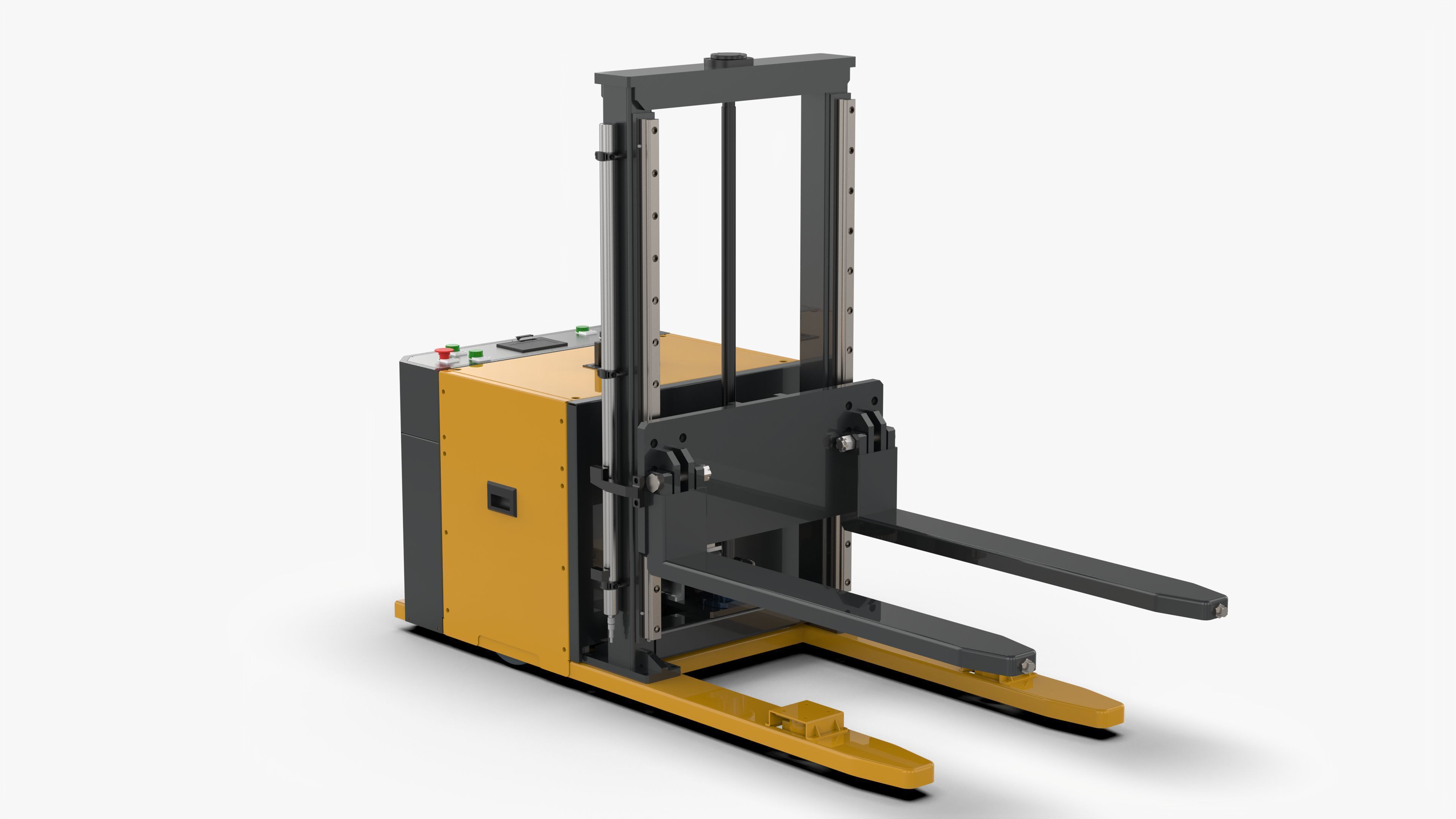 AGV Forklift Stacker 3D model | CGTrader