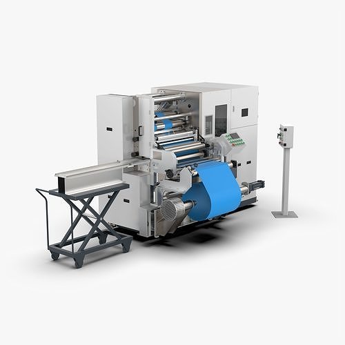 Automatic Lithium Battery Slitting Machine 3D model | CGTrader