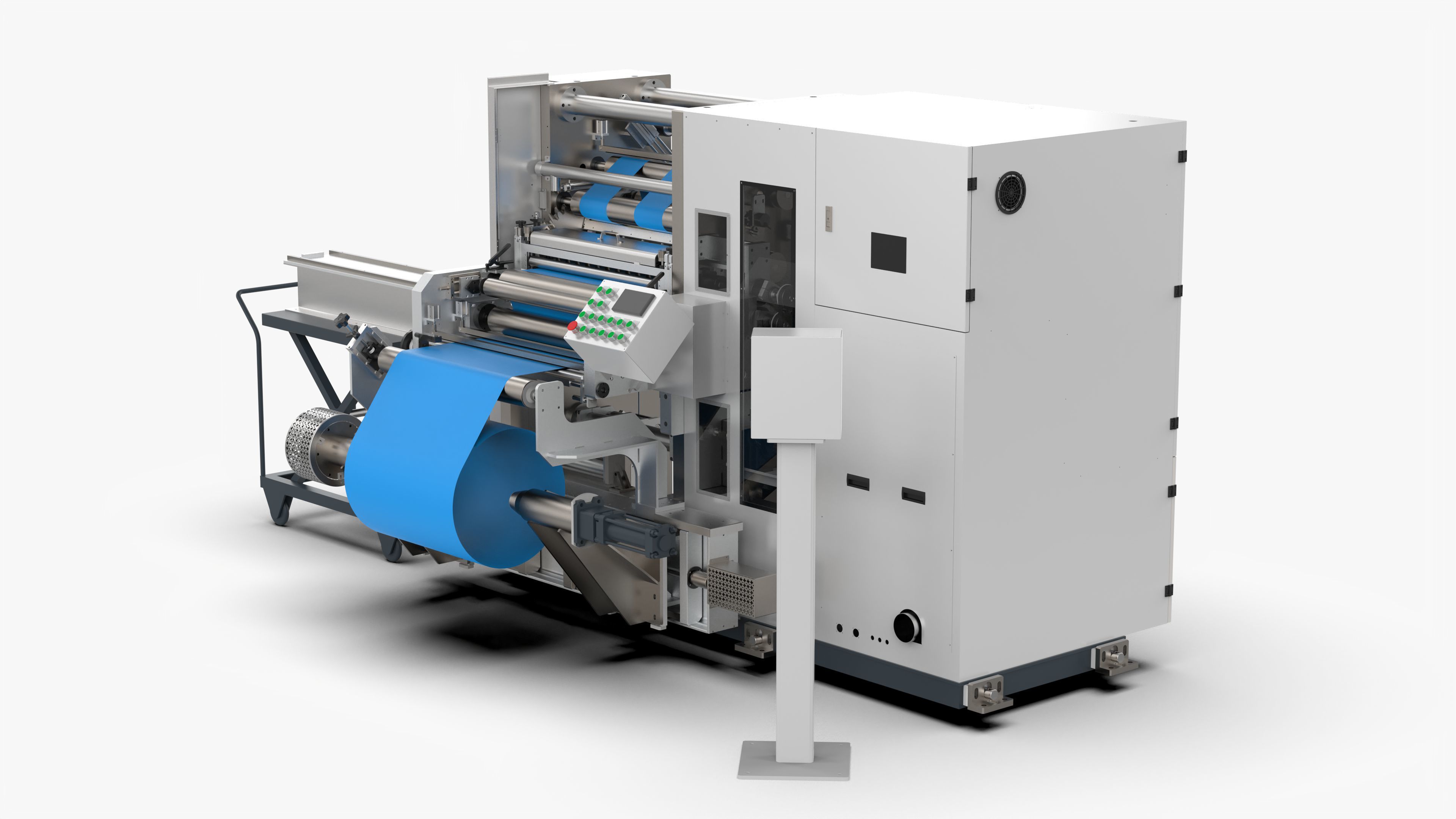 Automatic Lithium Battery Slitting Machine 3D model | CGTrader