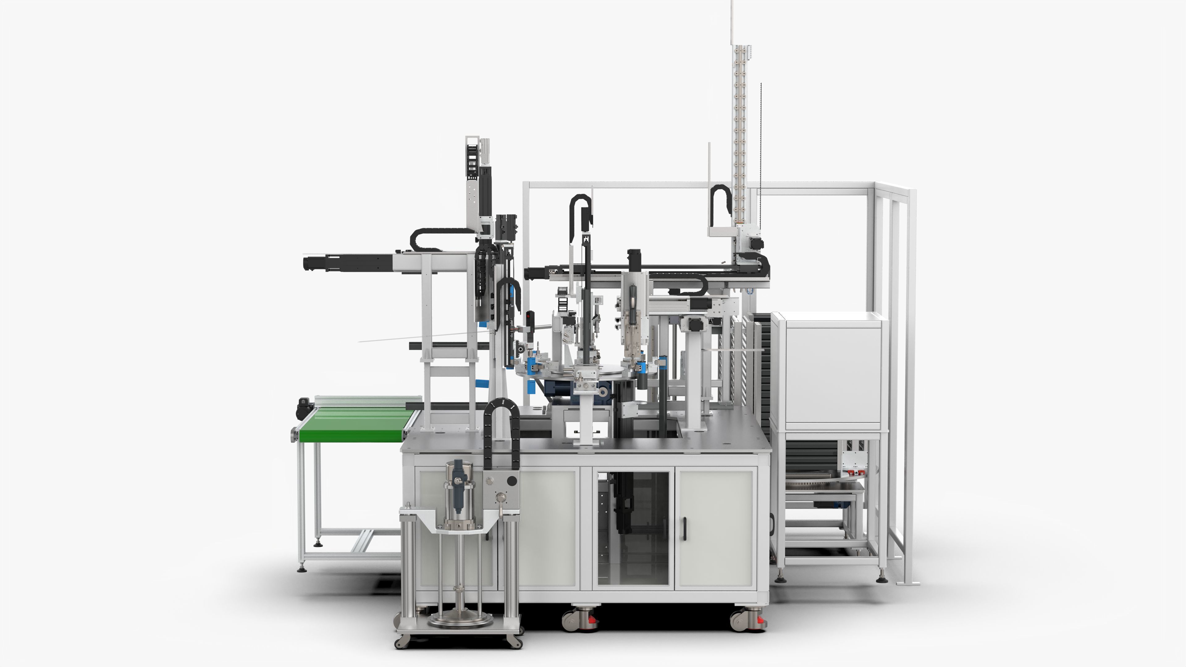 Automatic Electric Push Rod Shell Assembly Machine 3D model | CGTrader