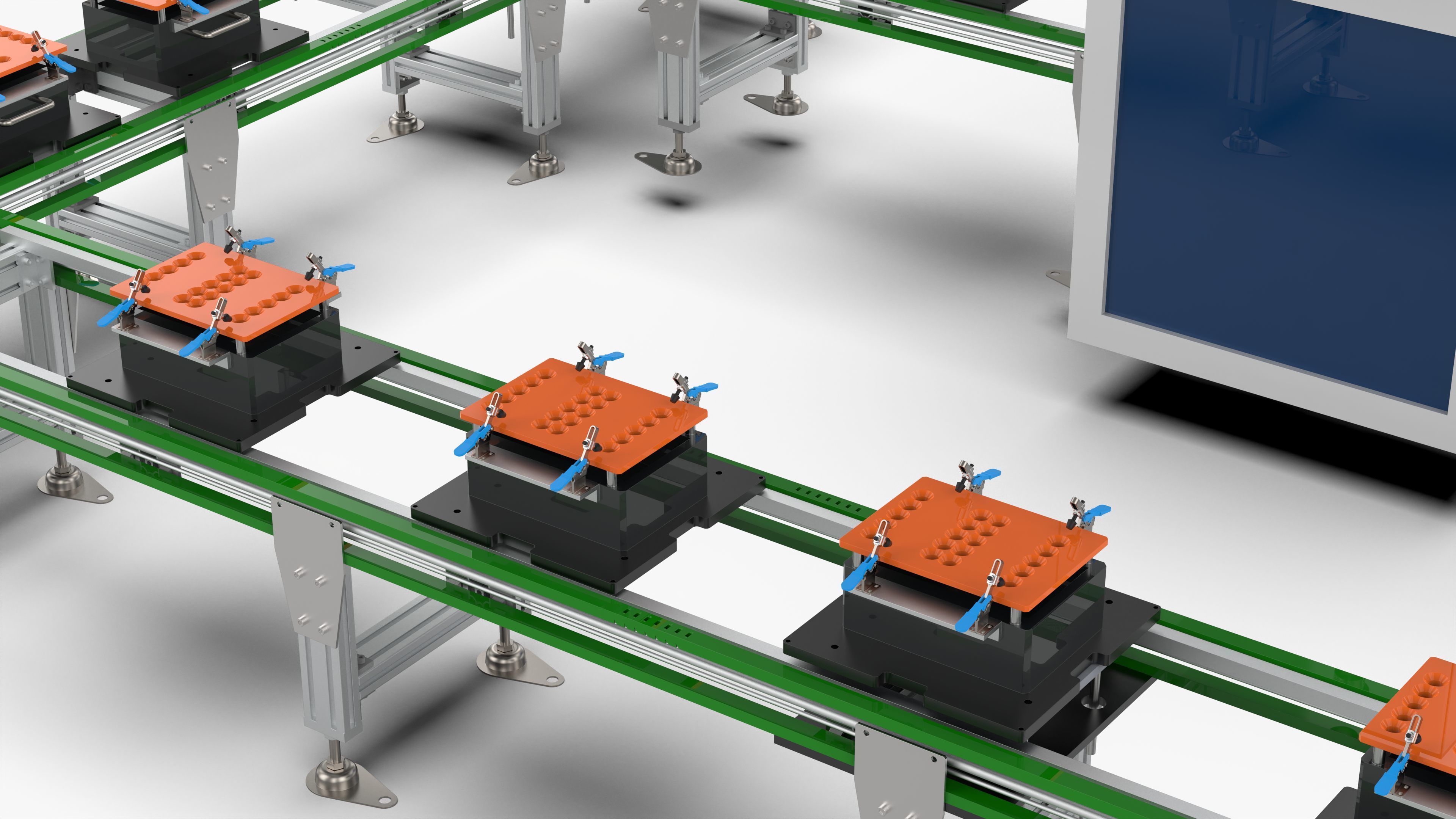 Square Shell Manual Welding and Visual Inspection Line 3D model | CGTrader