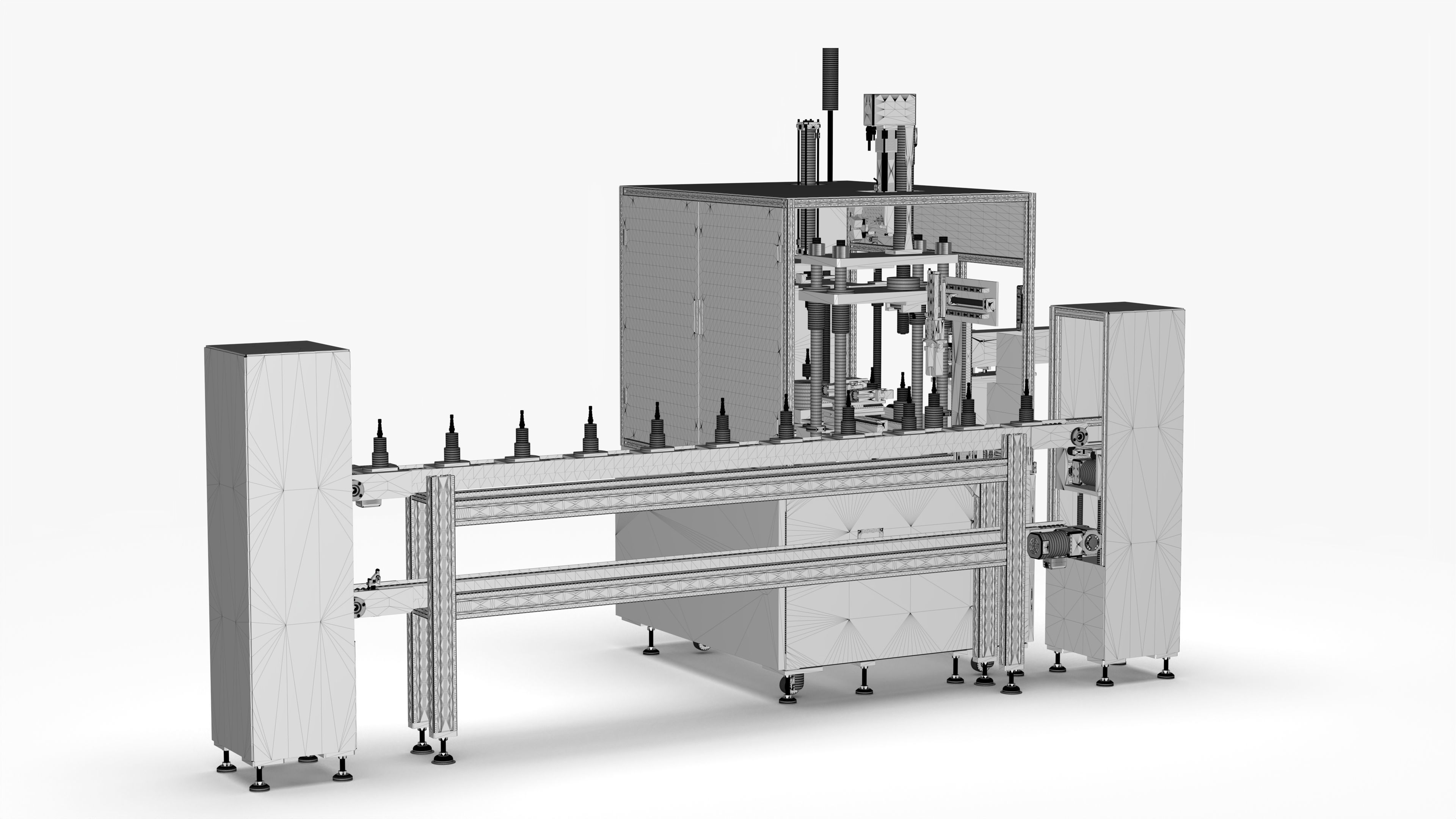 Automatic Valve Body Inlet Port Press Fitting Equipment 3D model | CGTrader