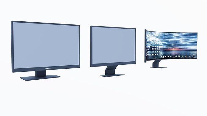 Monitor 3D model | CGTrader