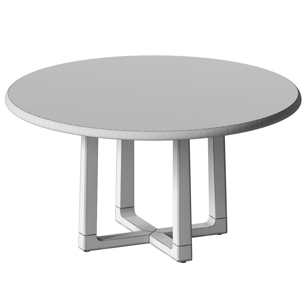 ASTRID round dining table - Troscan 3D model | CGTrader
