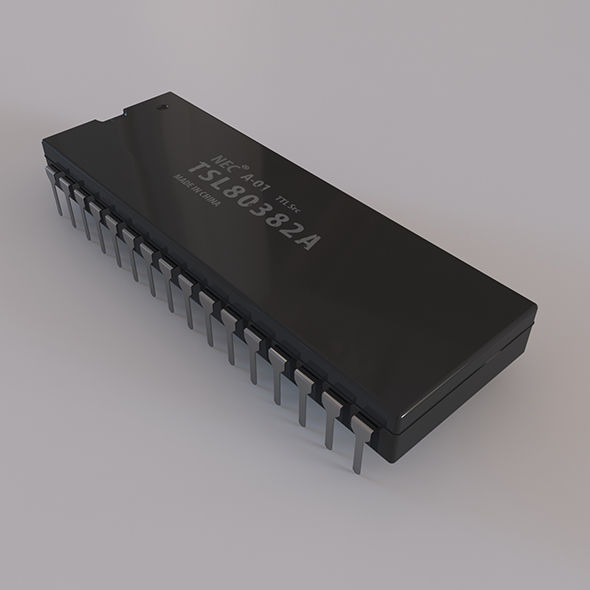 IC - TTL series 32-pin 3D model | CGTrader