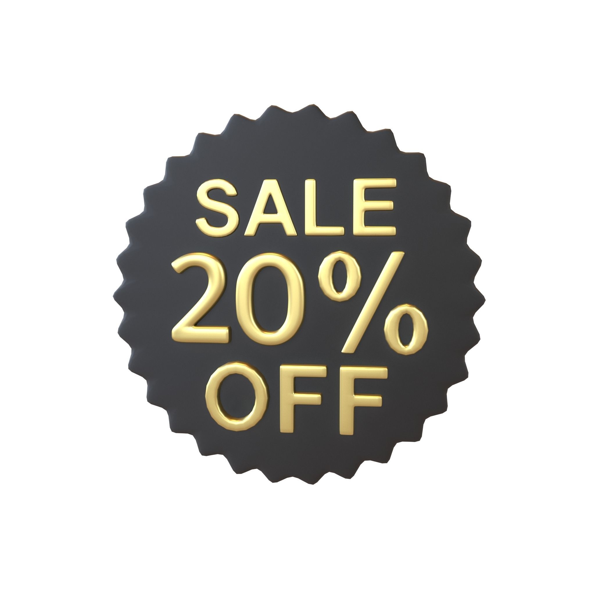 3D model Sale Icon v4 004 VR / AR / low-poly | CGTrader