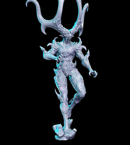 Ifrit XIV Final Fantasy 32mm Pre-supported 3D model 3D printable | CGTrader