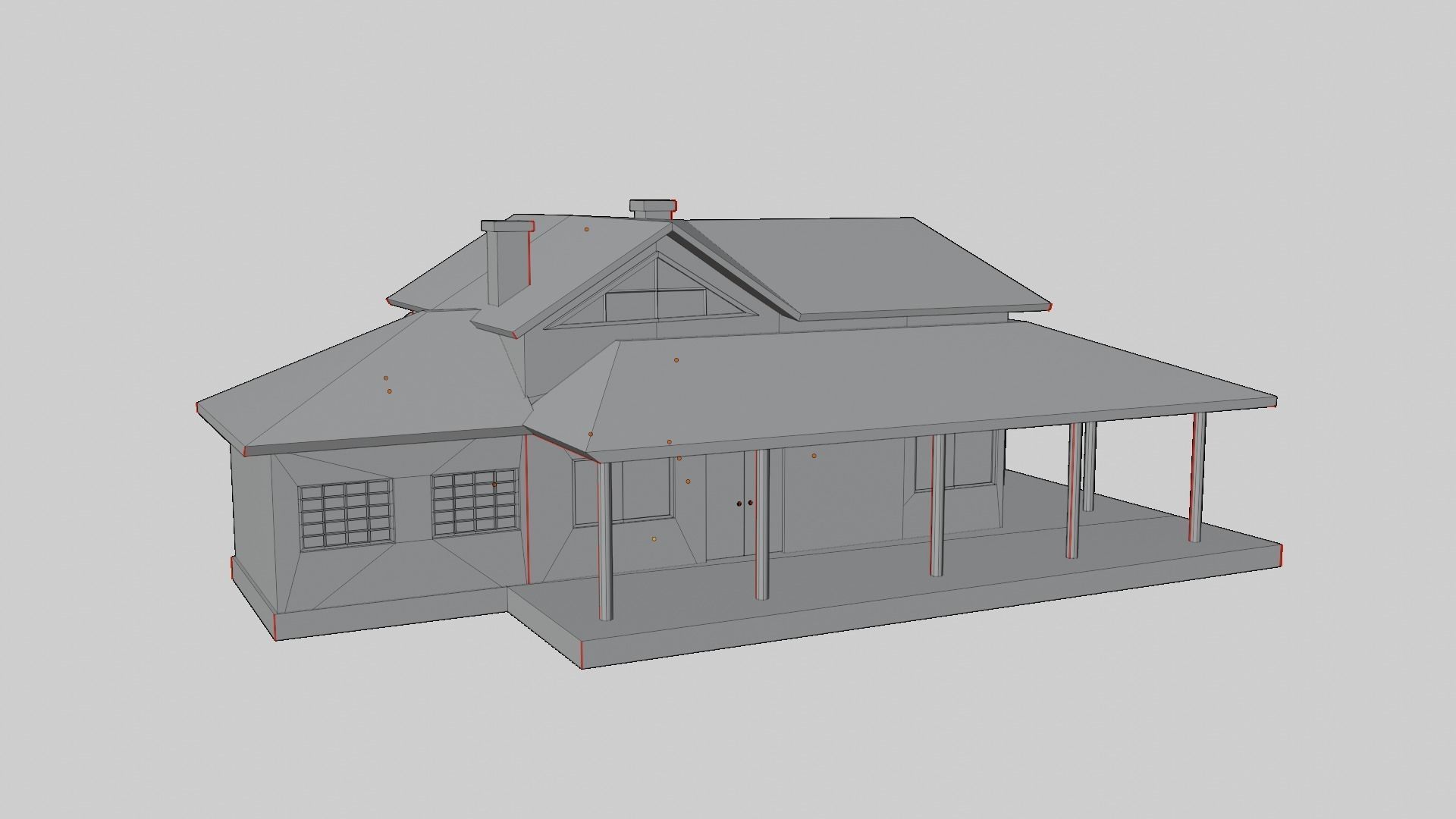 3D model Casa lowpoly house VR / AR / low-poly | CGTrader