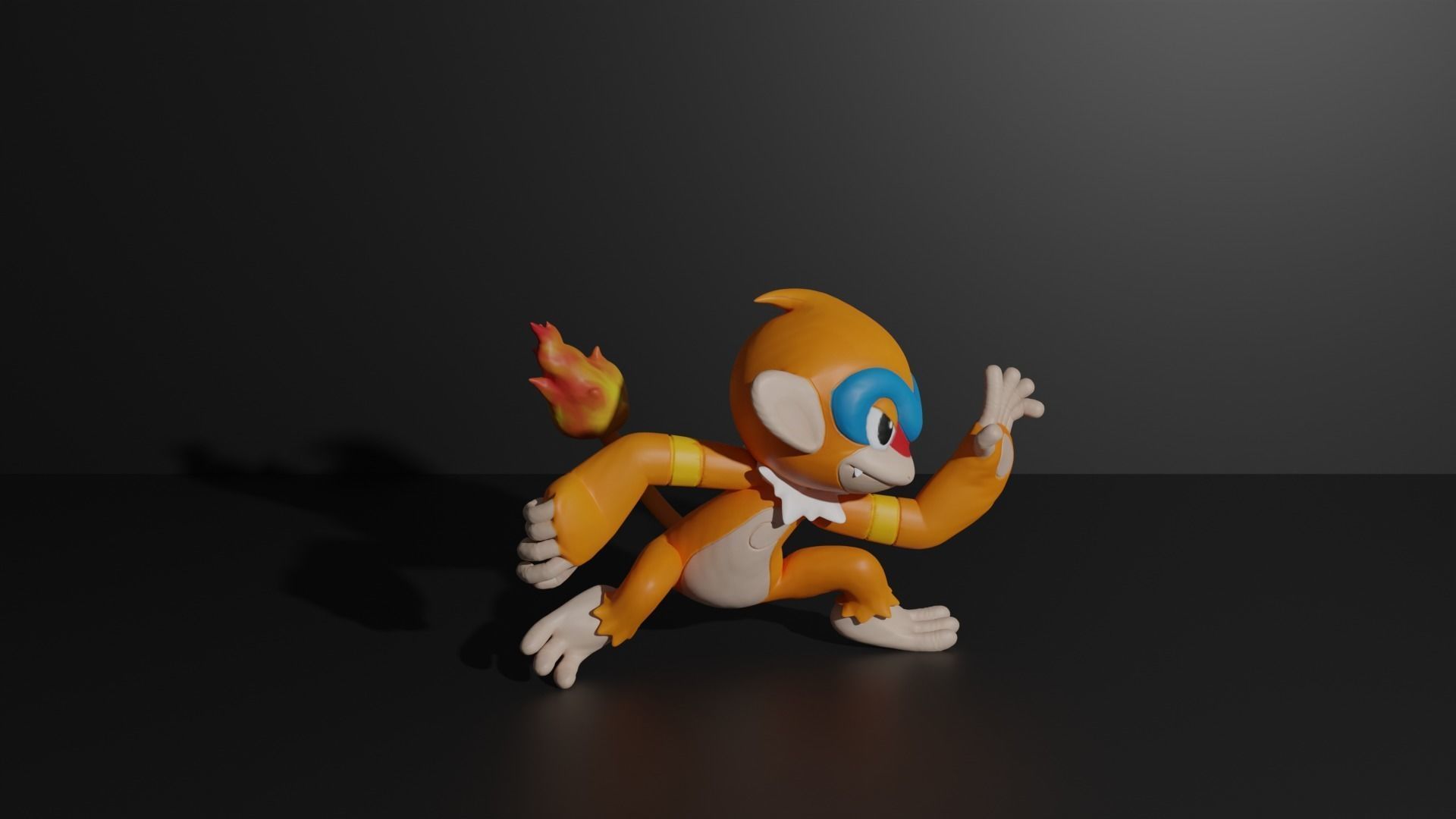 Monferno pokemon 3D print model 3D model 3D printable | CGTrader