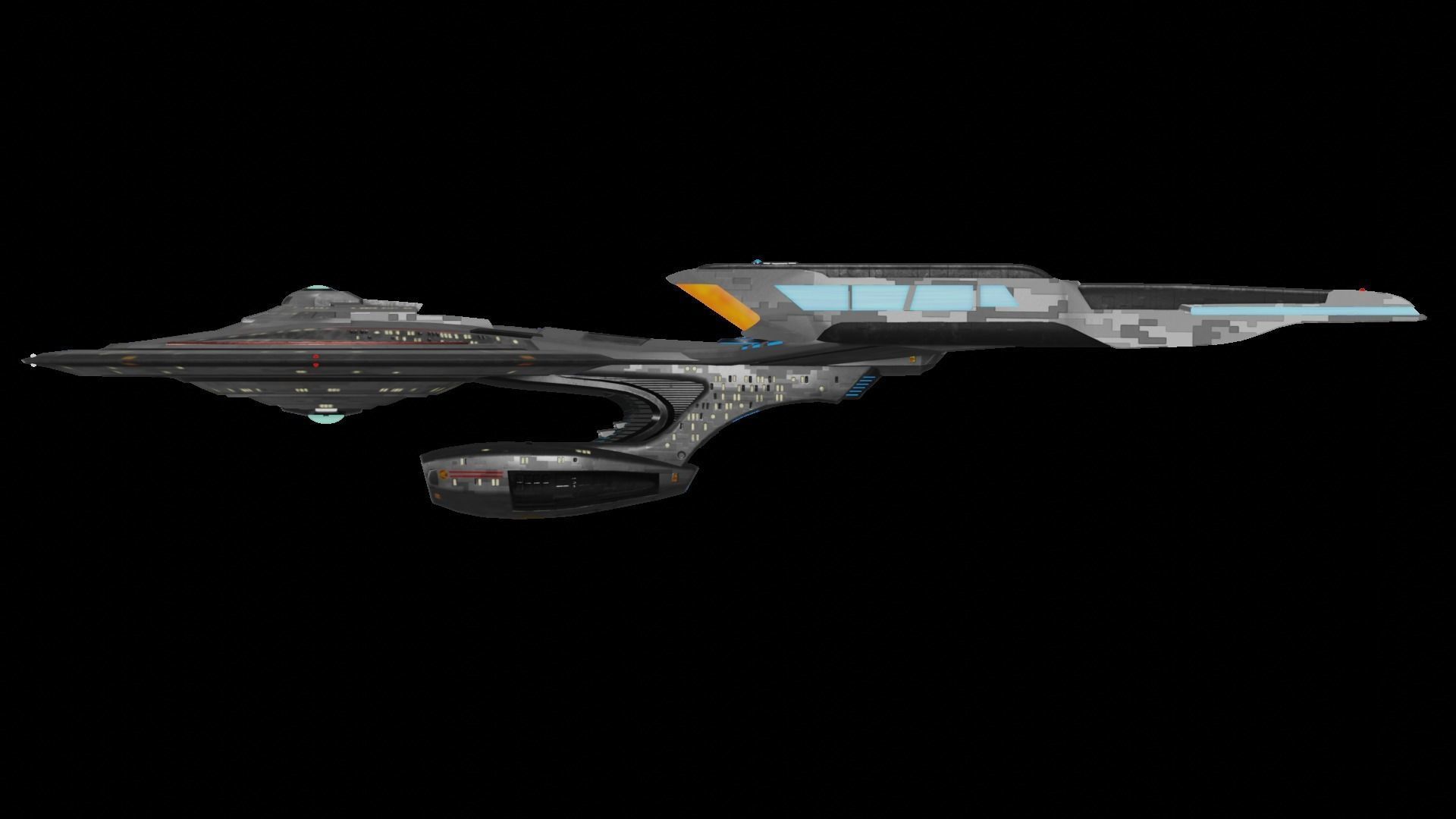 3D model Star Trek Duderstadt-Class Starship VR / AR / low-poly | CGTrader