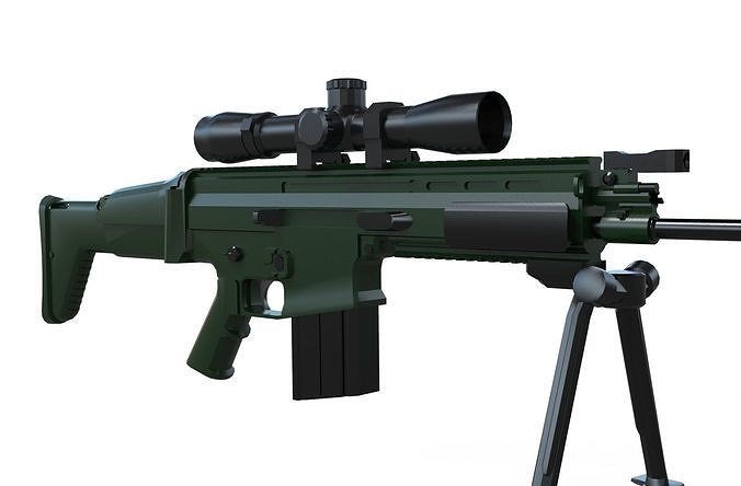 Sniper rifle weapon 3d model game 3D model | CGTrader