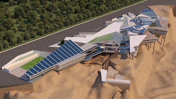 0128 - College of Art Architecture Project 3D model | CGTrader