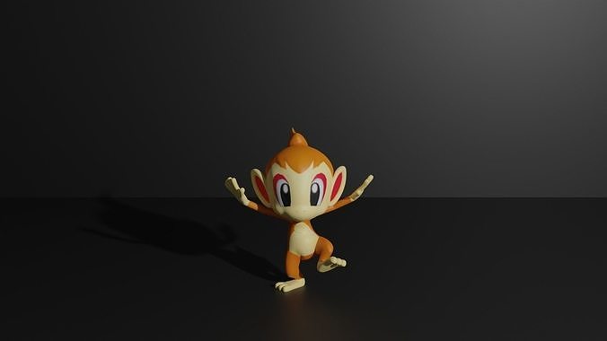 Chimchar pokemon 3D print model 3D model 3D printable | CGTrader