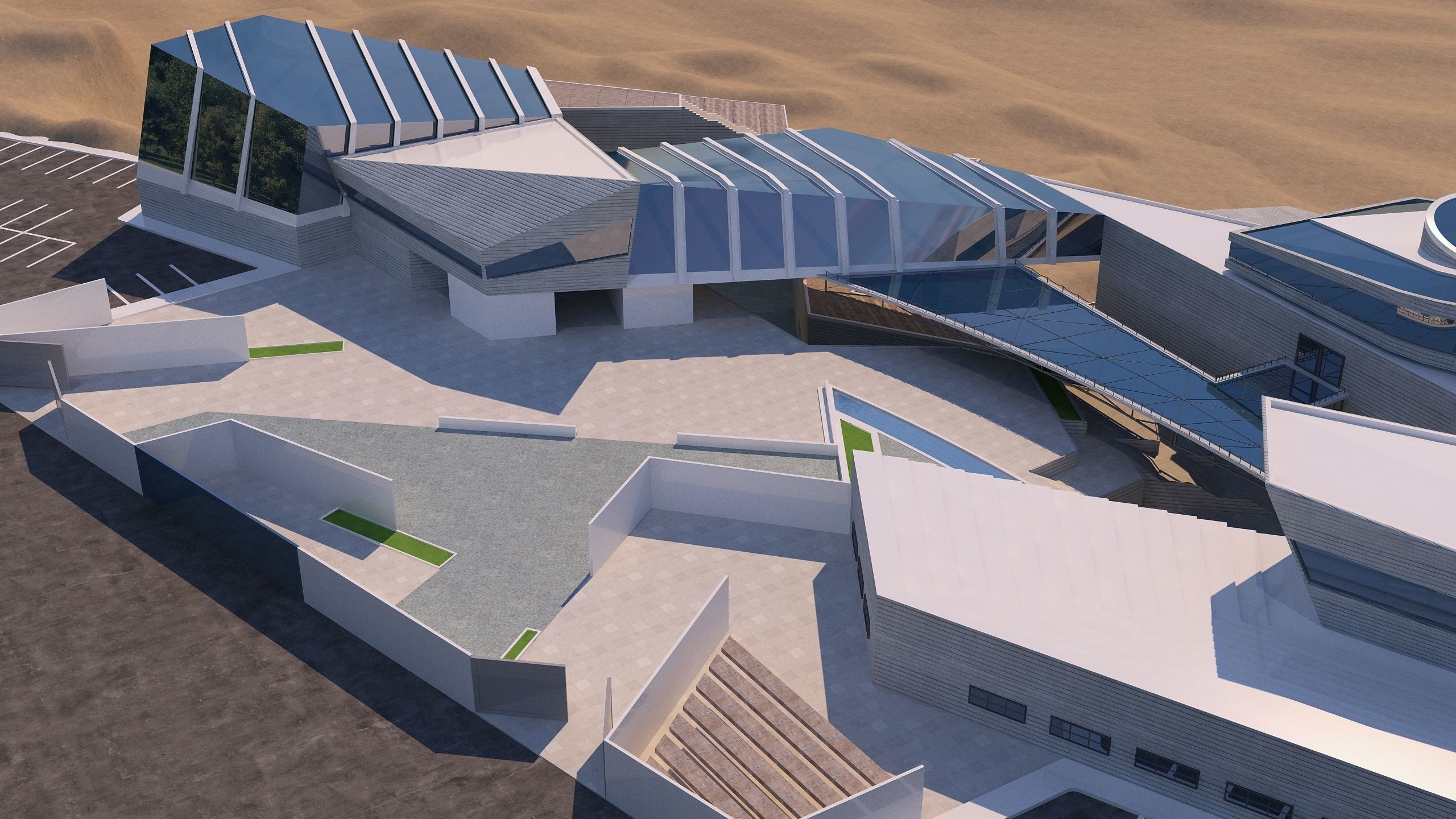 0128 - College of Art Architecture Project - 3D-2D Drawing 3D model ...