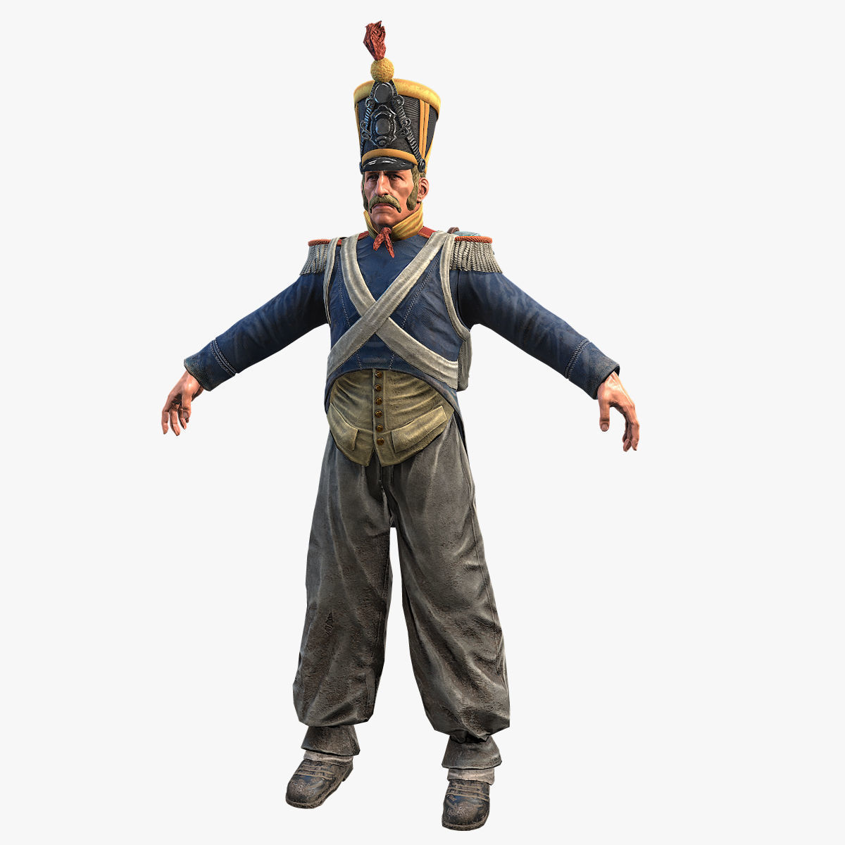 3D model Soldier Grenadier VR / AR / low-poly | CGTrader