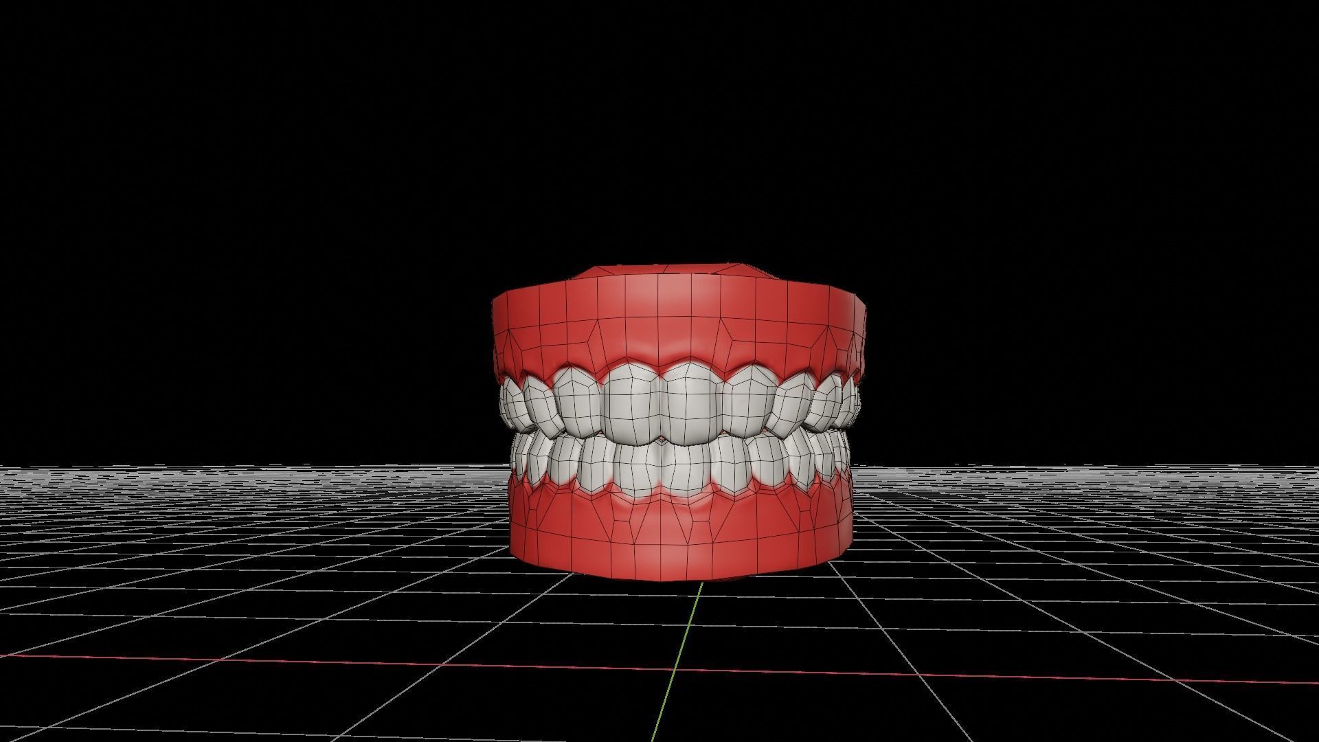 3D model Teeth and Tongue model for Low and Mid poly Characters VR / AR ...