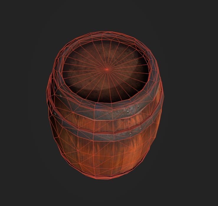 3D model Barrel Game Ready PBR - 4K Model Compatible Unreal and Unity VR / AR / low-poly | CGTrader