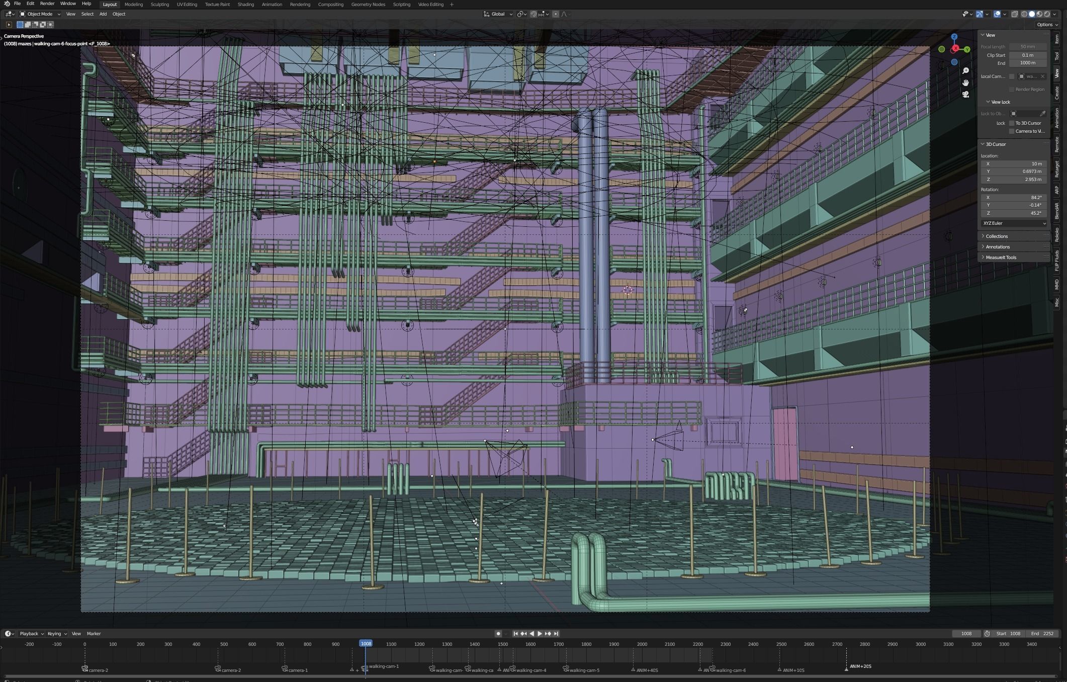 Realistic Backrooms VHS Horror Map Level File 3D model animated | CGTrader
