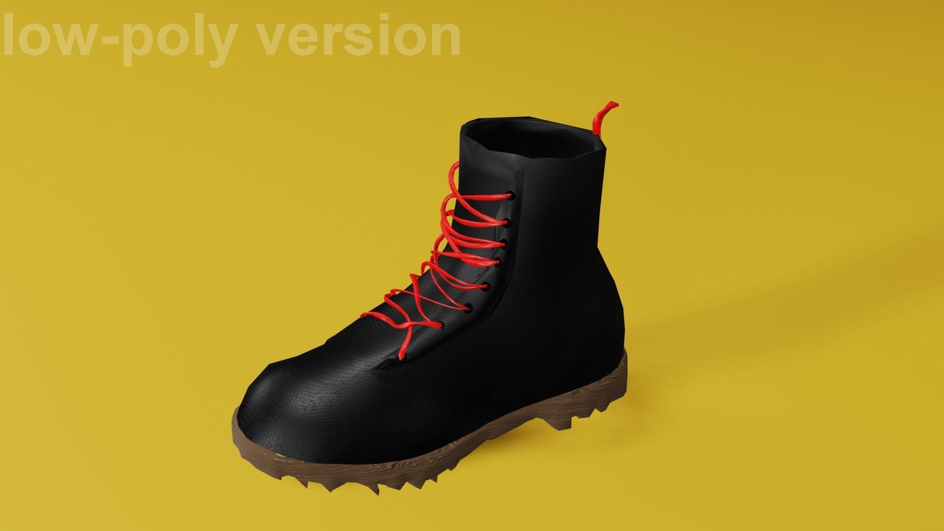 Stylized Leather Boot 3D model | CGTrader