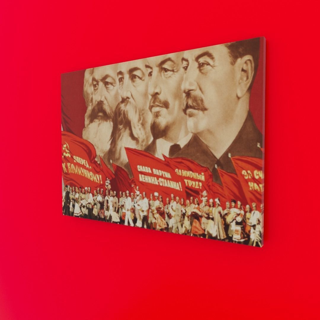 3D model Soviet poster VR / AR / low-poly | CGTrader