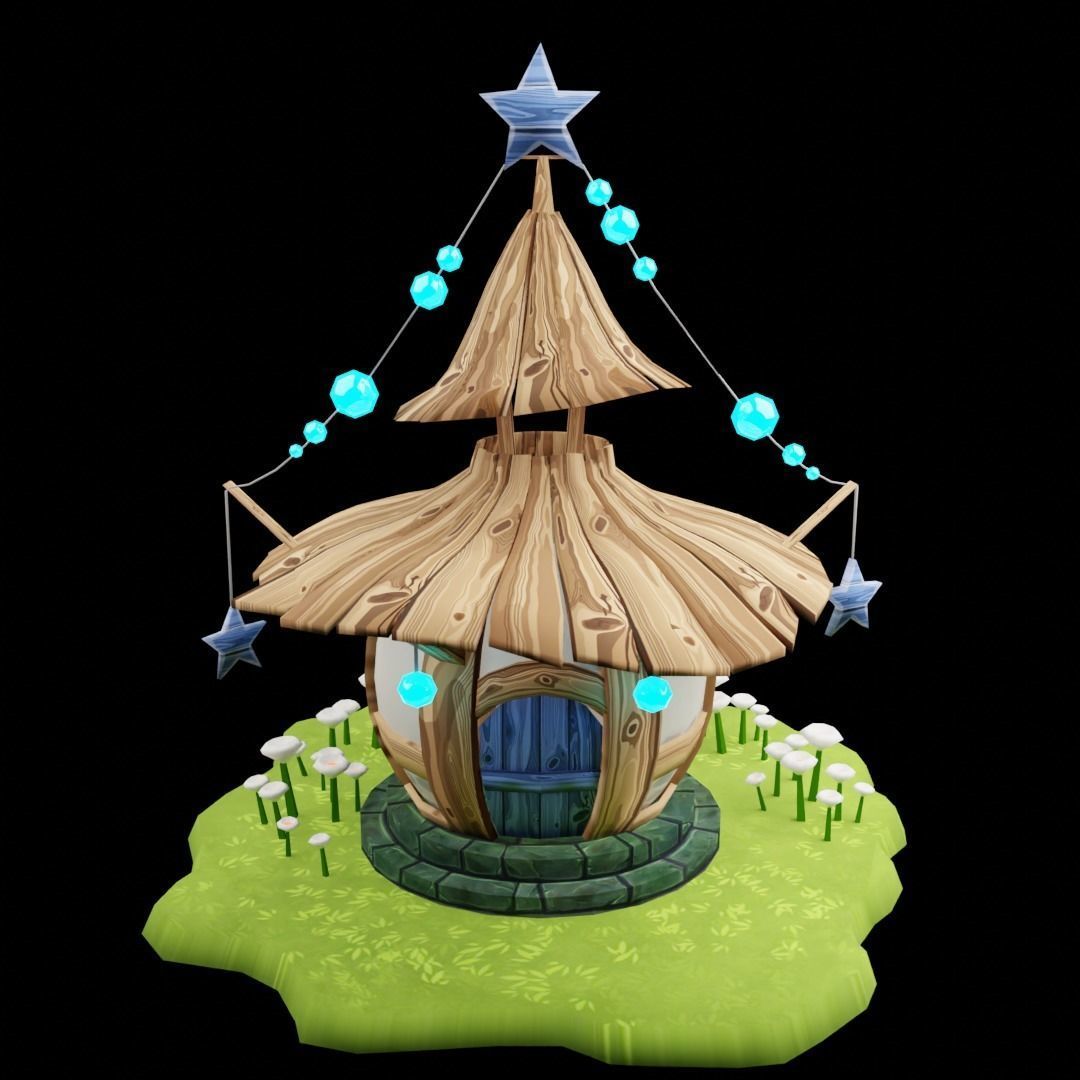 3D model Fairy House 003 VR / AR / low-poly | CGTrader